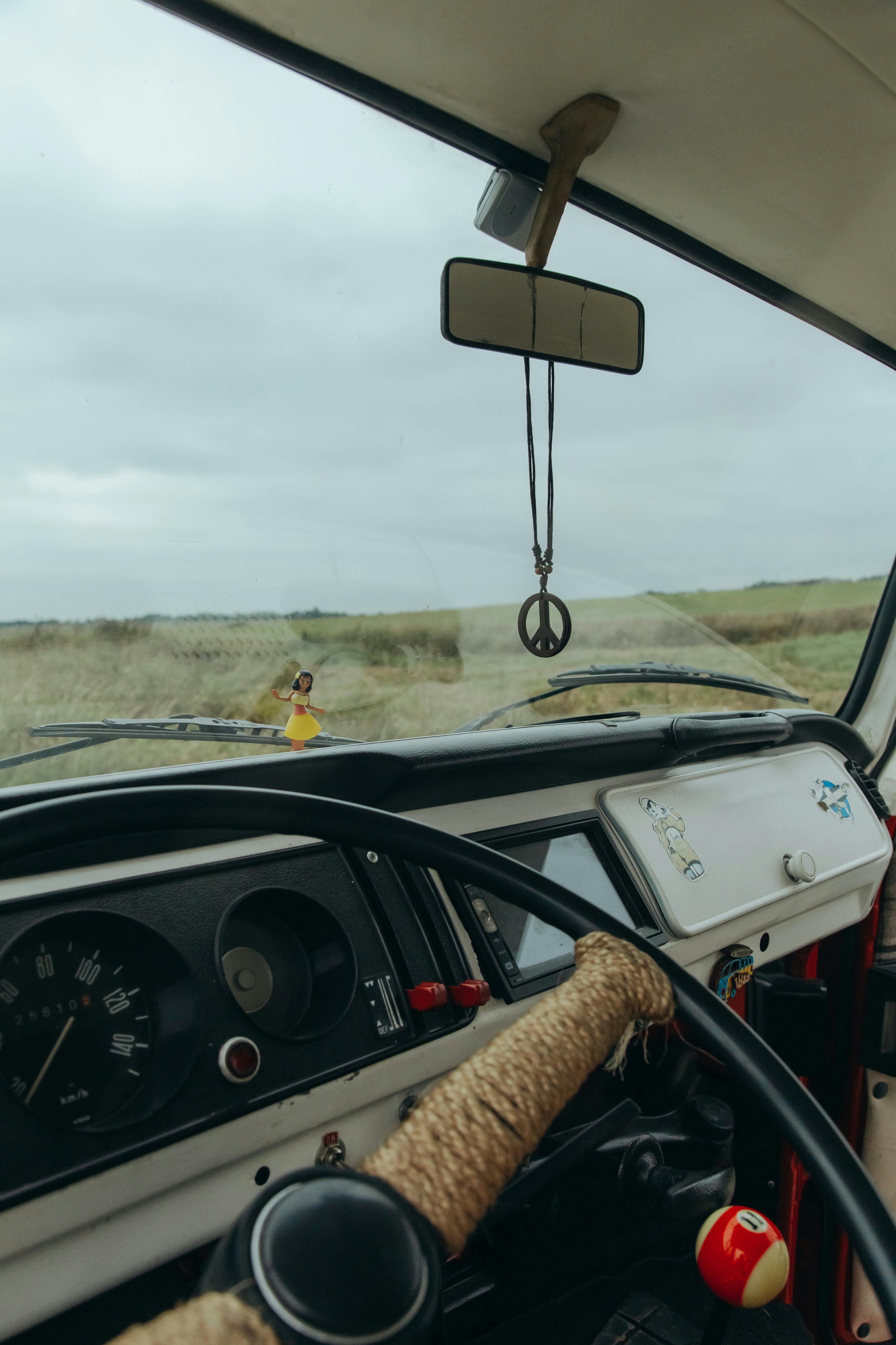 String Lights Hanging Inside a Van · Free Stock Photo