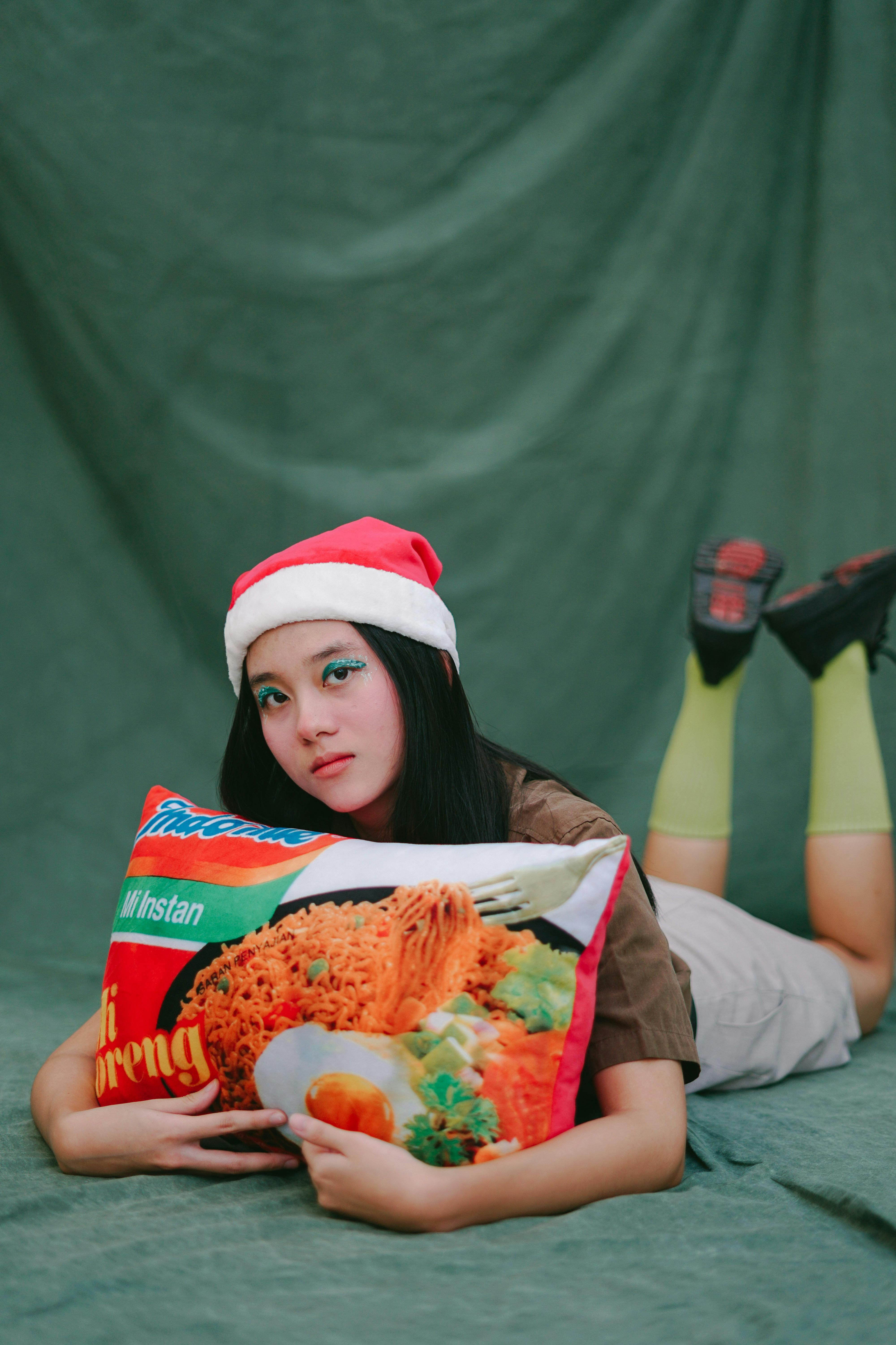 Woman Hugging a Cloud · Free Stock Photo