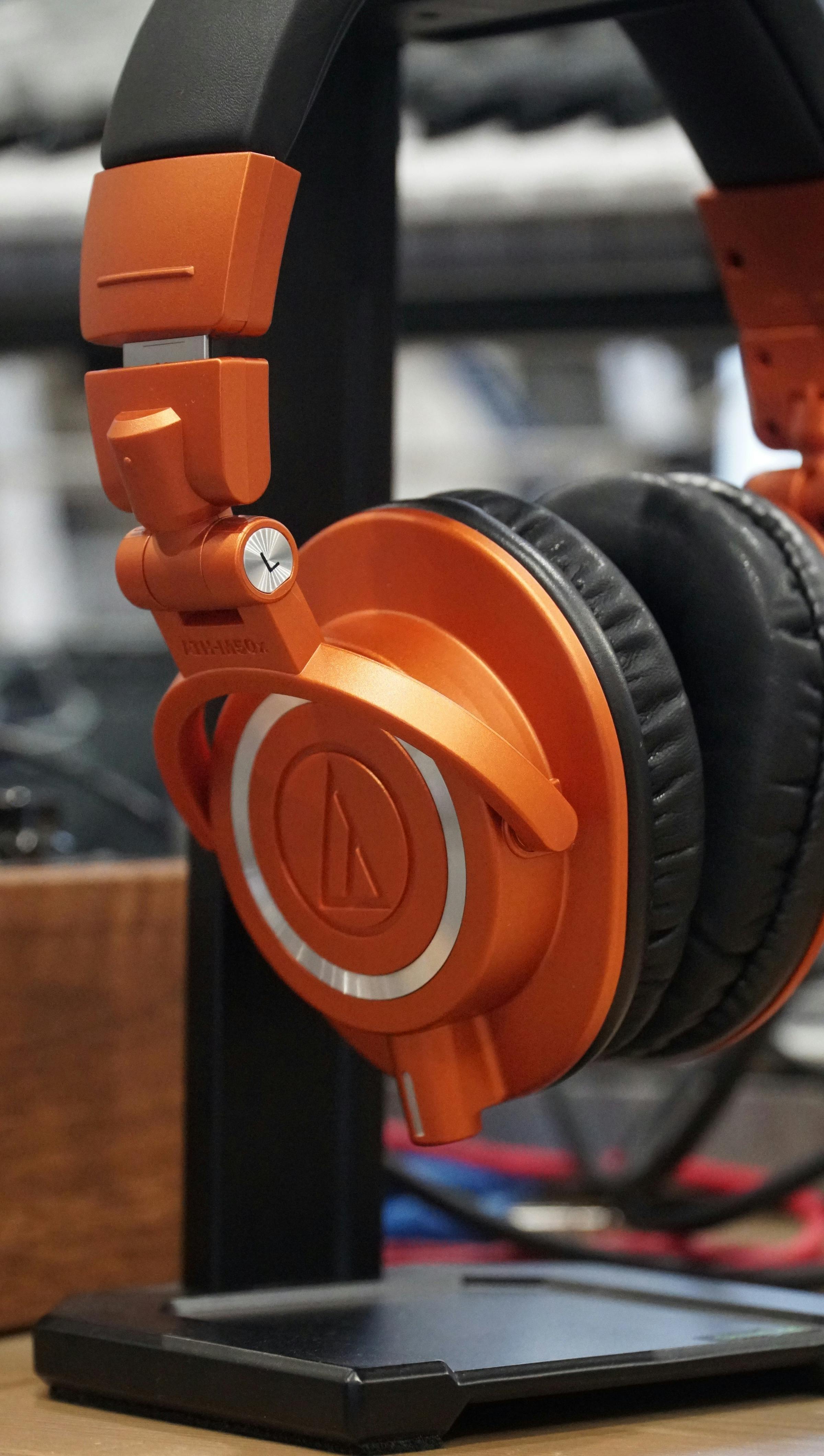Orange and Black Headphones · Free Stock Photo