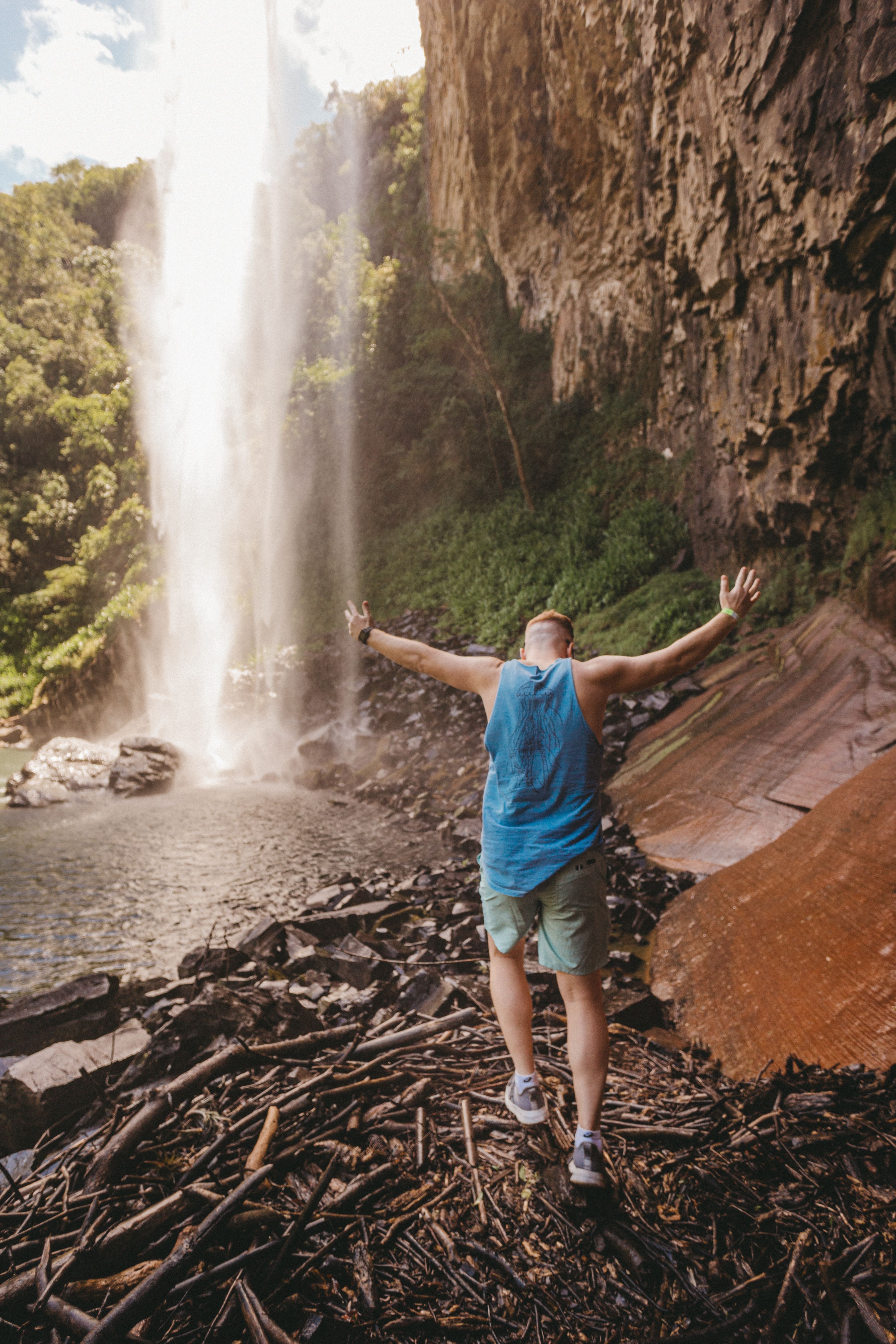 Arms Raised In Waterfall Photos, Download The BEST Free Arms Raised In ...