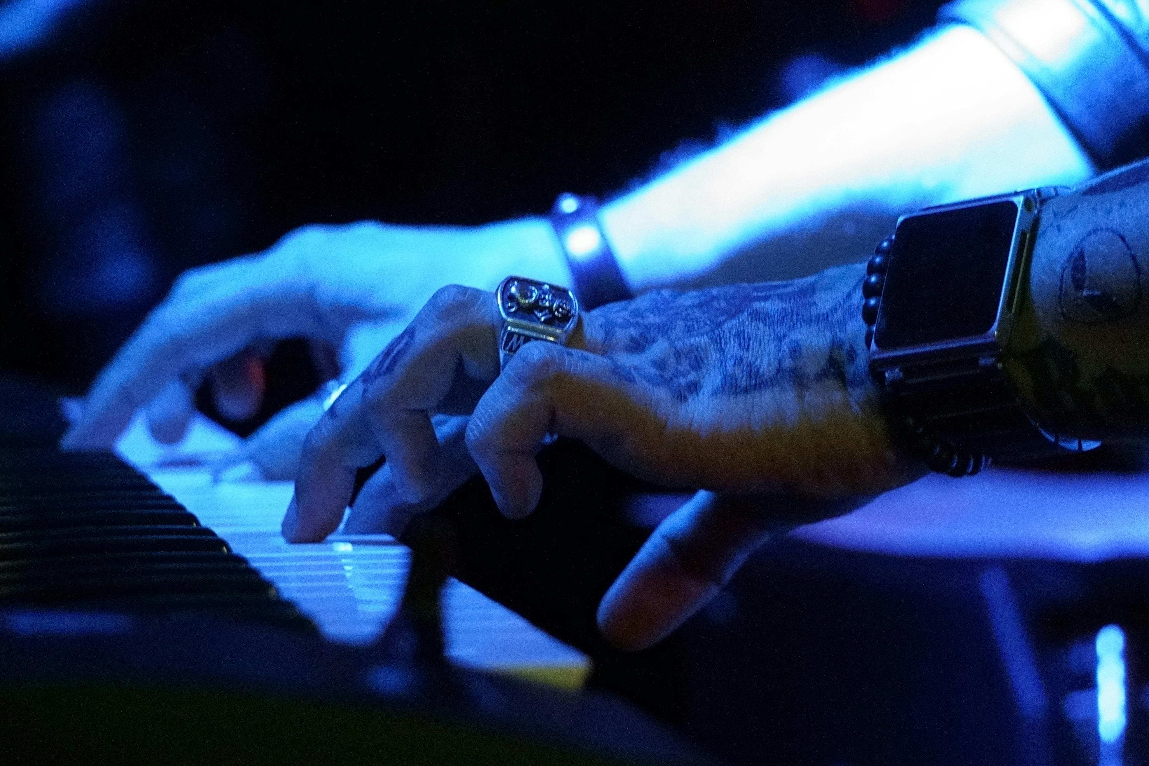 Man Playing Keyboard in Close Up · Free Stock Photo