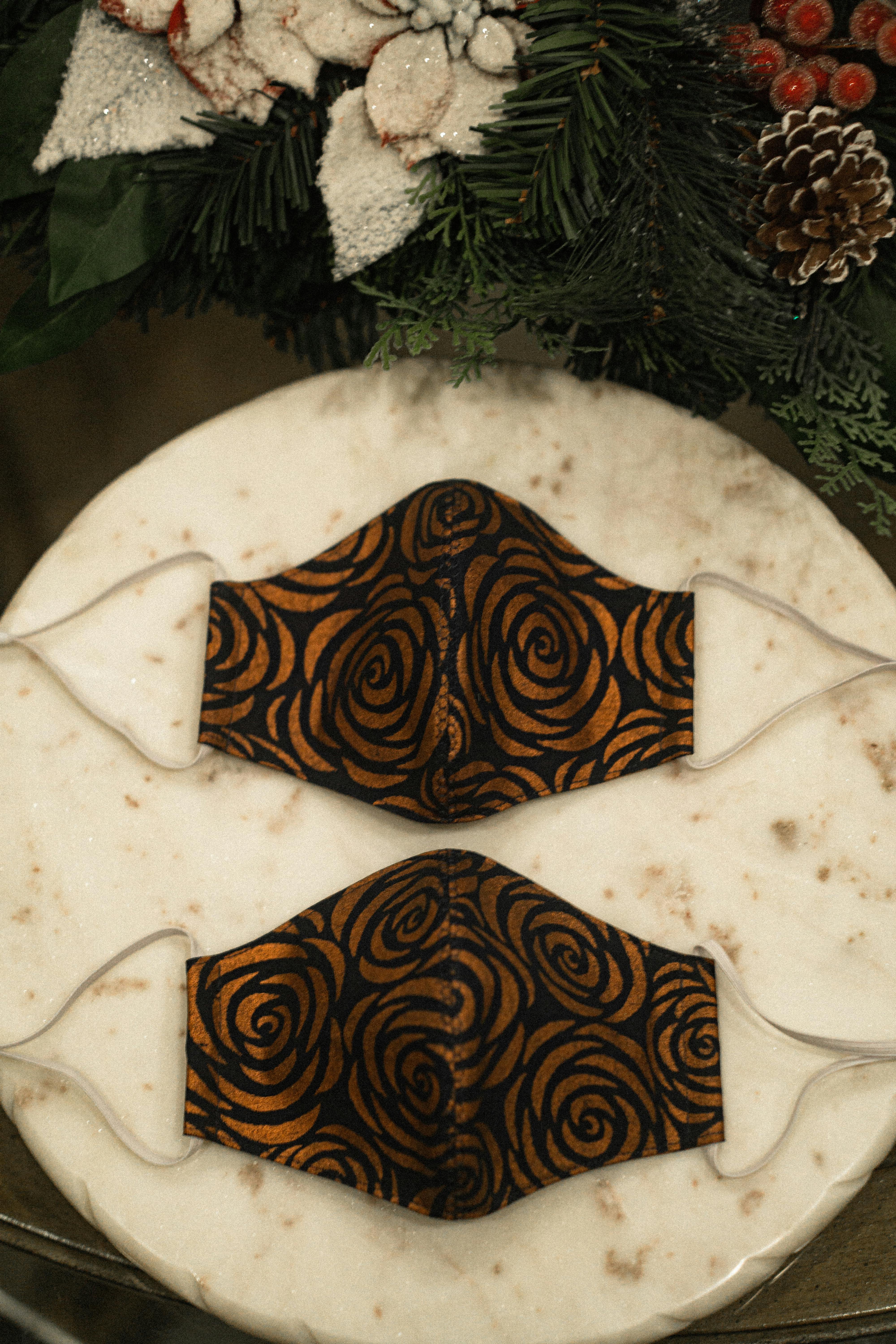 Overhead Shot of Stylish Face Masks · Free Stock Photo