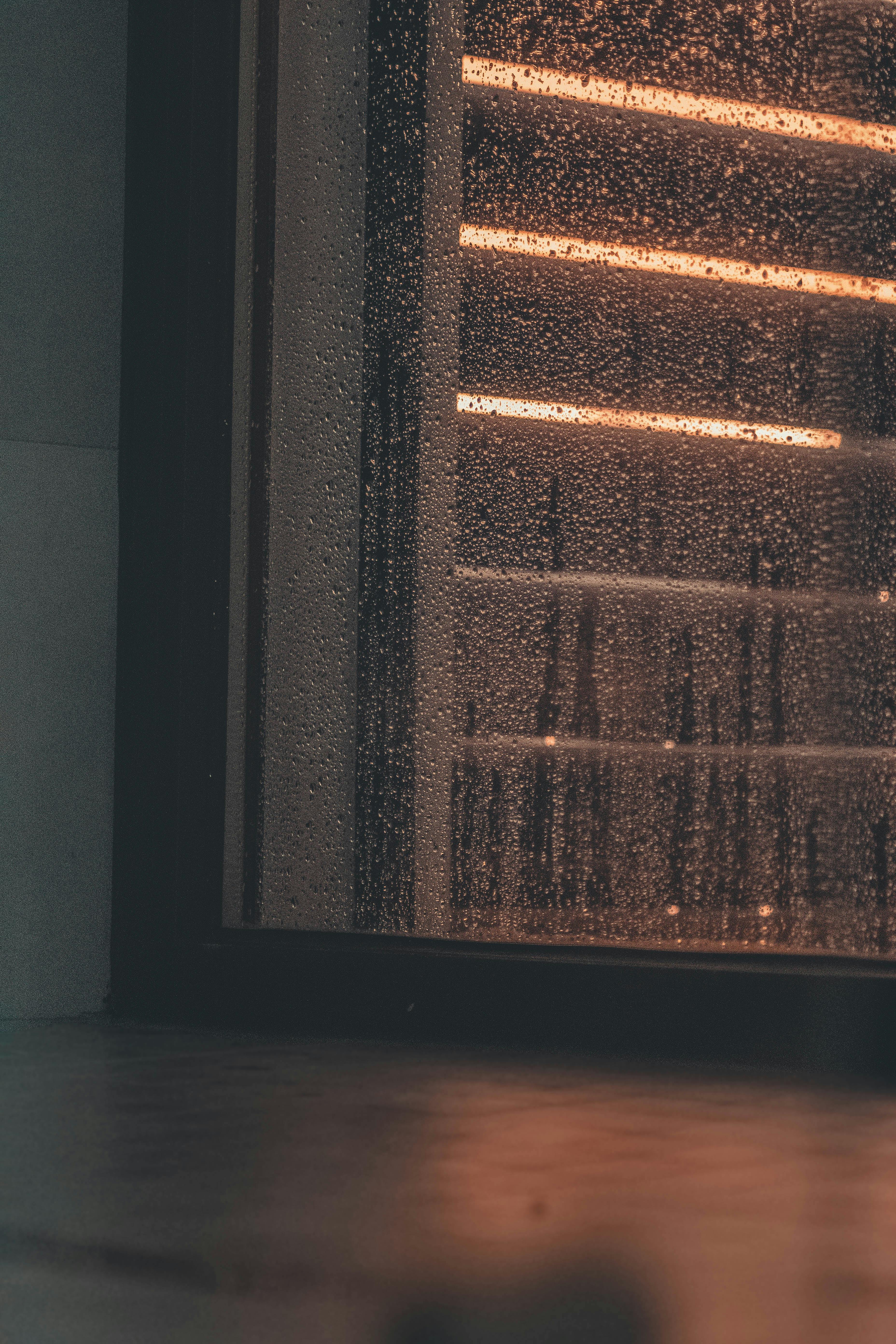 Droplets of Water on a Glass Window · Free Stock Photo