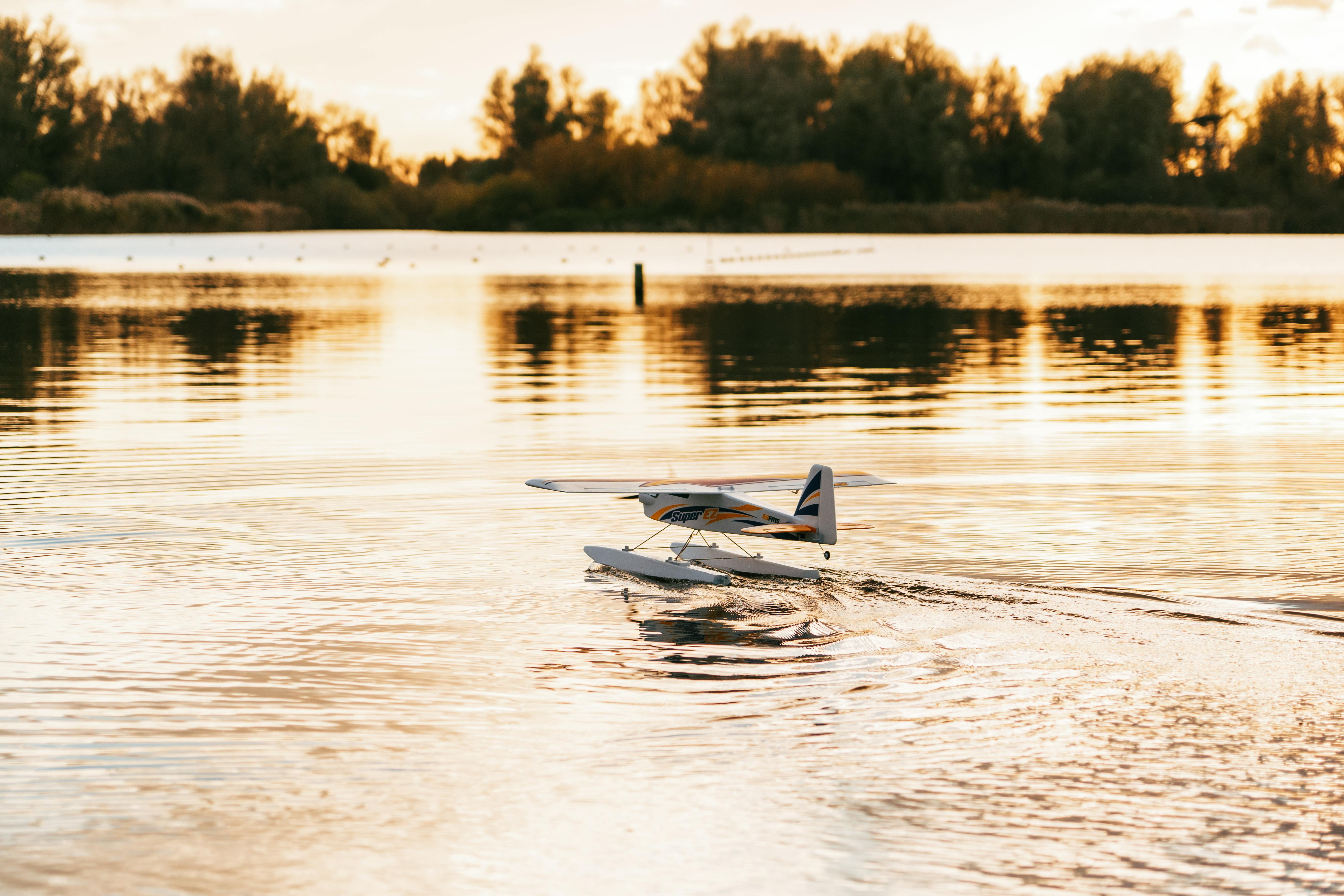 A Radio Controlled Sea Plane on a Lake · Free Stock Photo