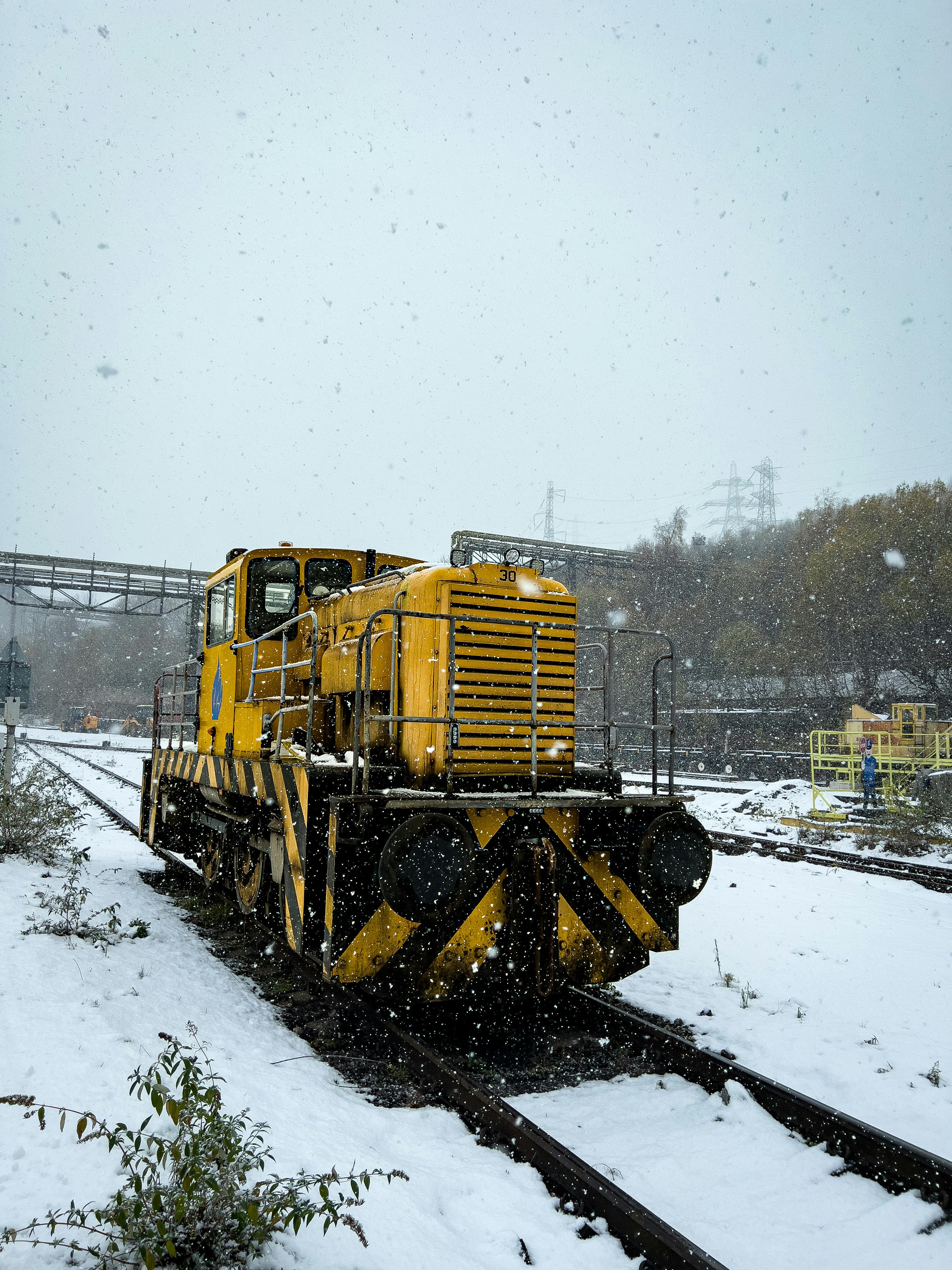 Photo of a Yellow Locomotive · Free Stock Photo