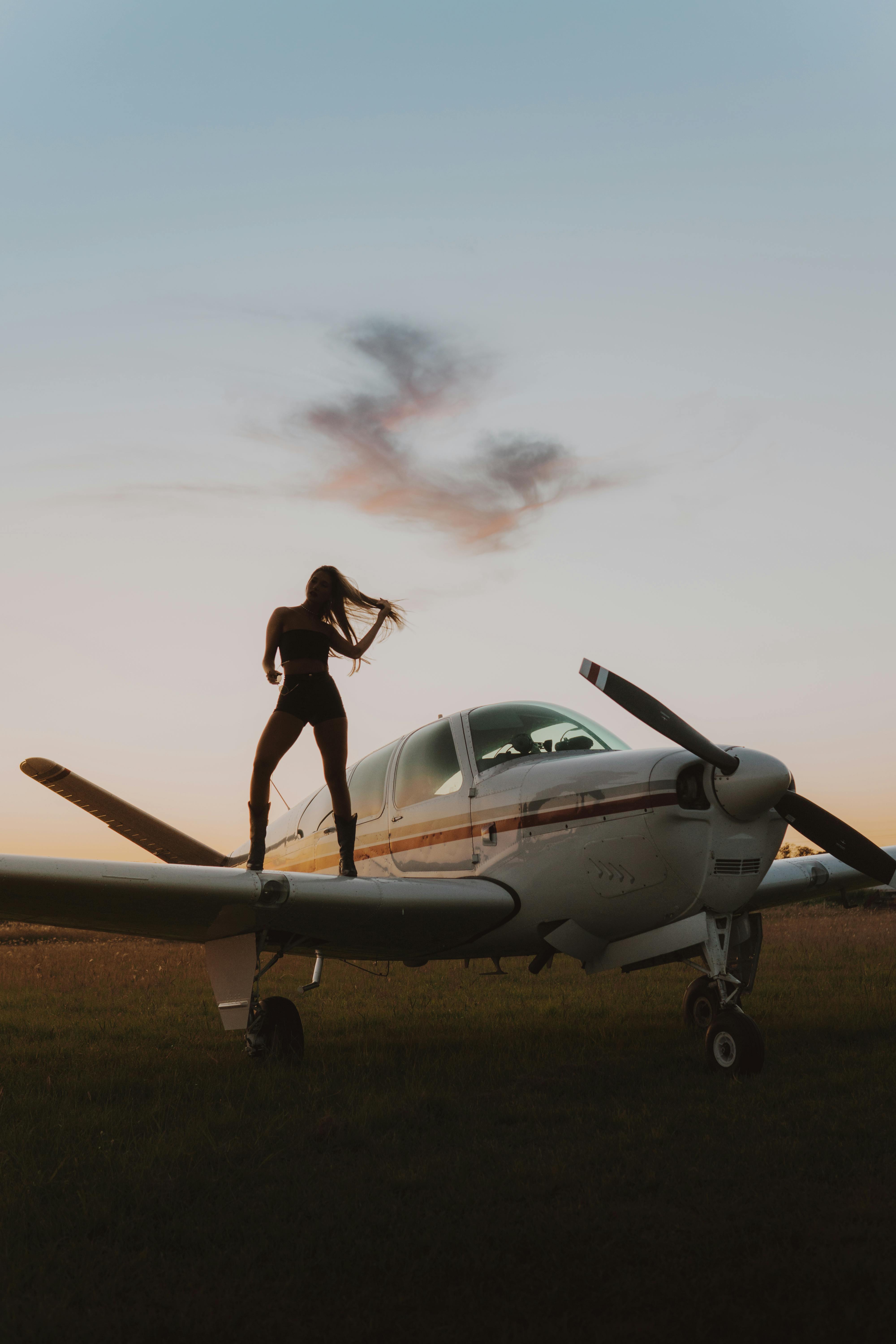 Person Cleaning Aircraft · Free Stock Photo