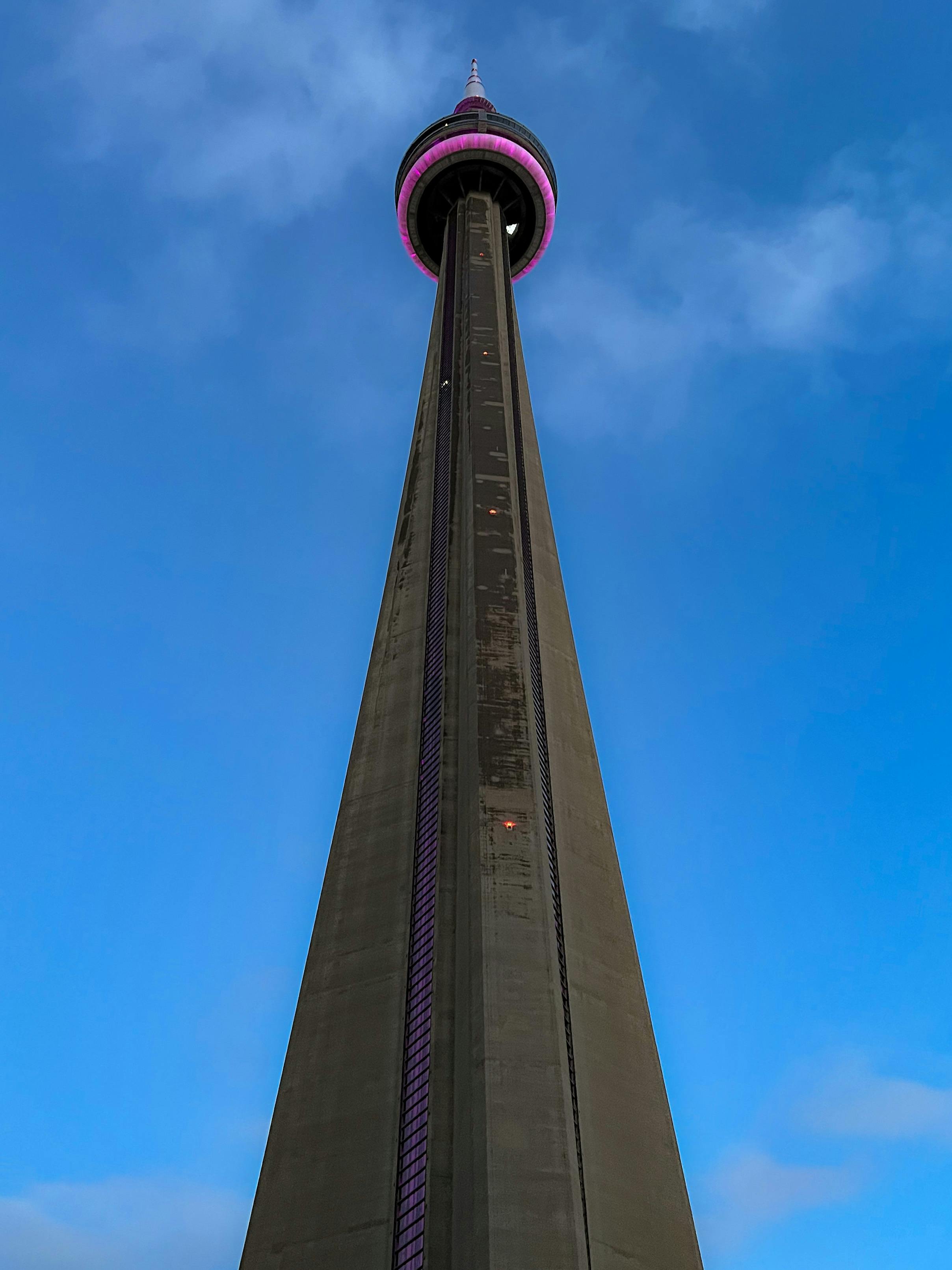 Low-angle Photography of Red and White Tower · Free Stock Photo