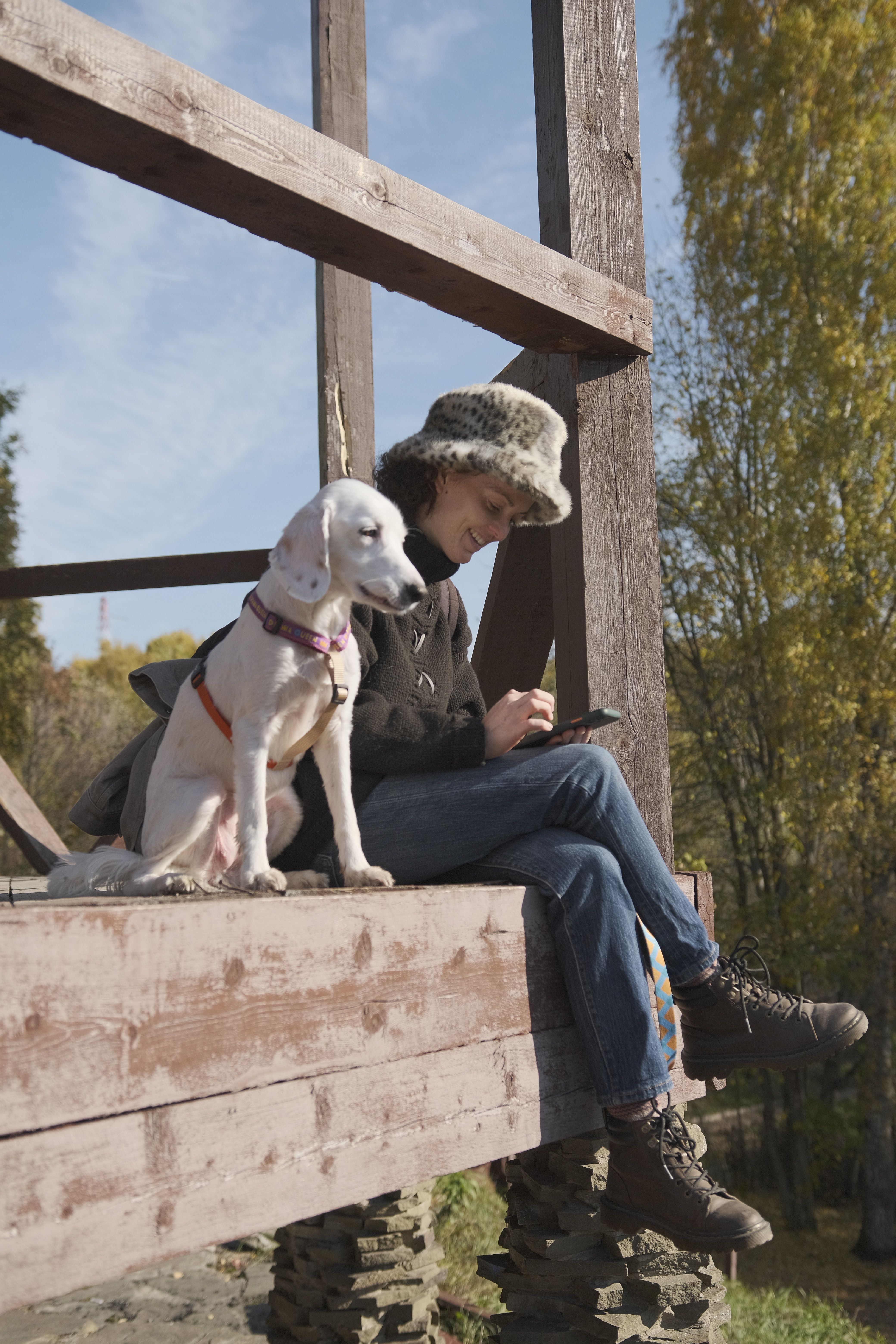 Woman with Dog in Mountains · Free Stock Photo