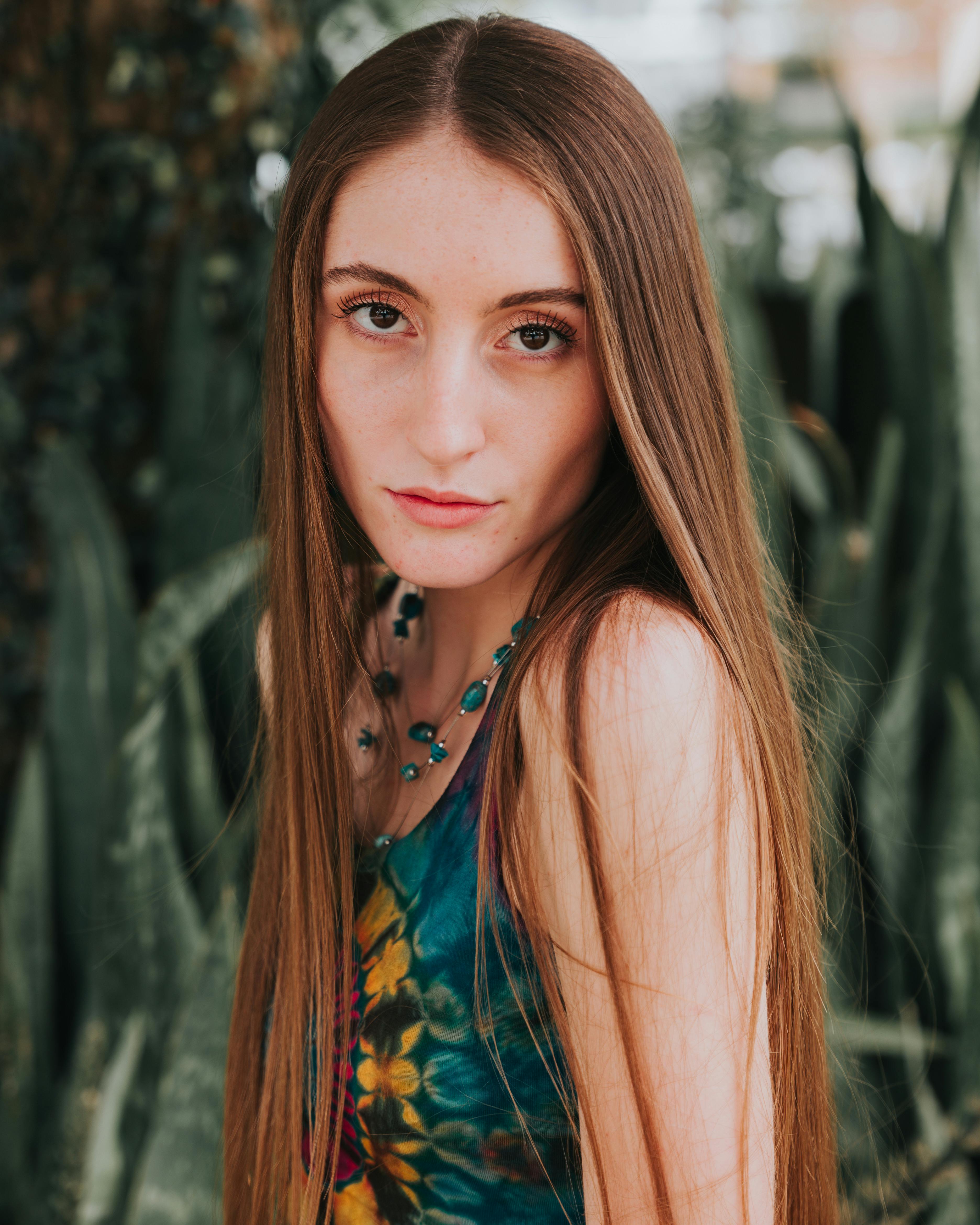Young Partly Dressed Woman Covering her Breasts with Hands · Free Stock ...