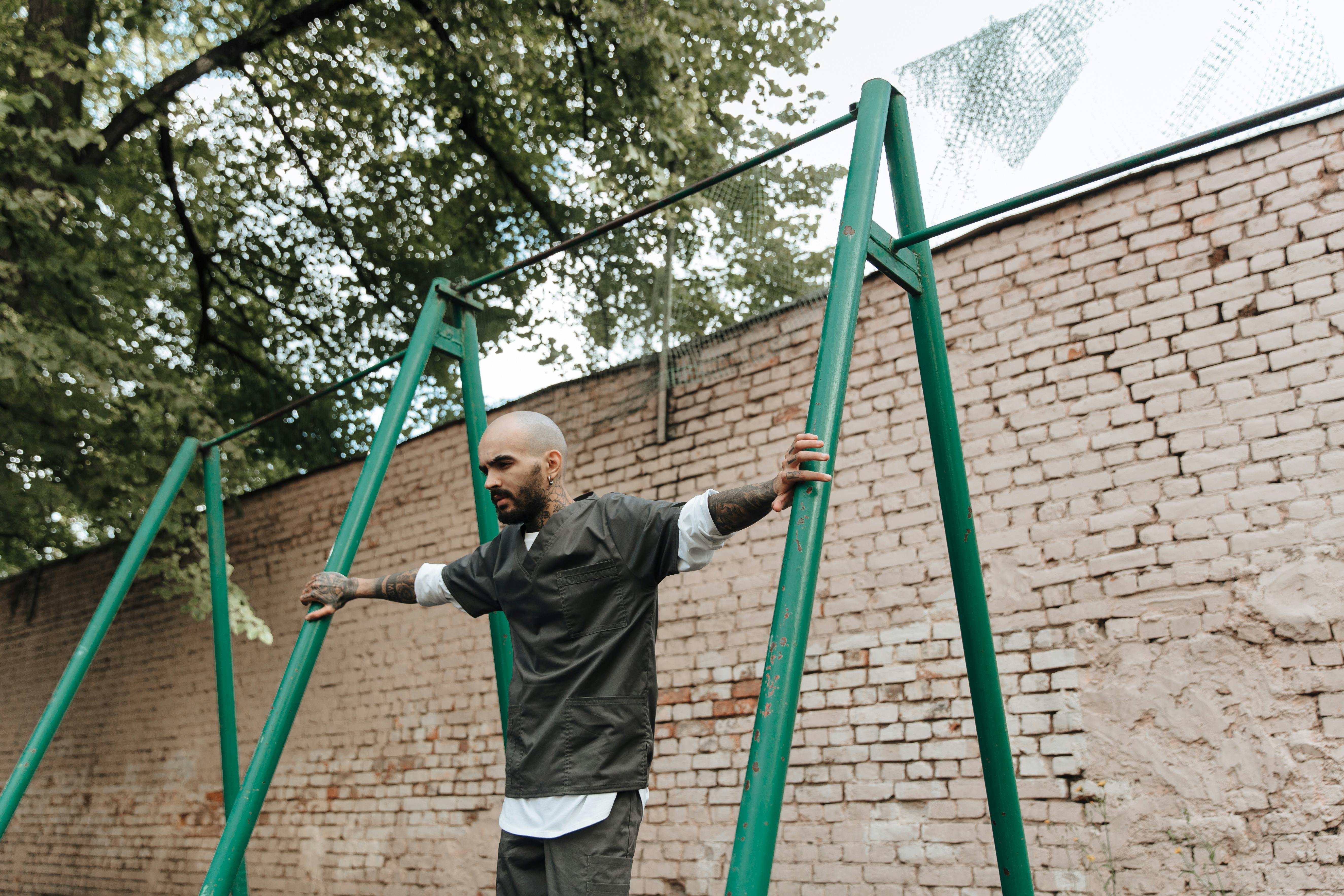 Muscular Build of Male Prisoner · Free Stock Photo