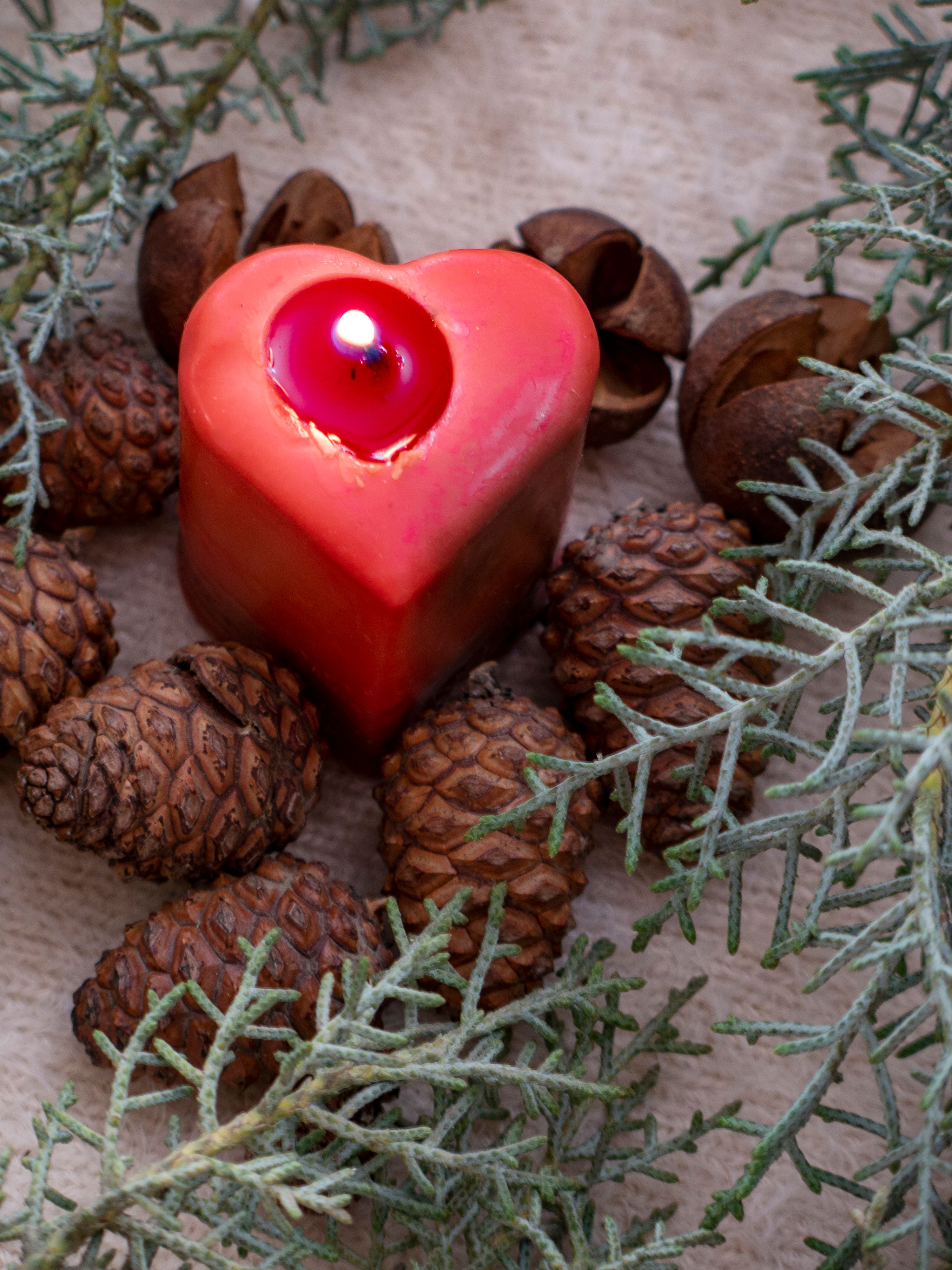 A Heart Shaped Candle · Free Stock Photo