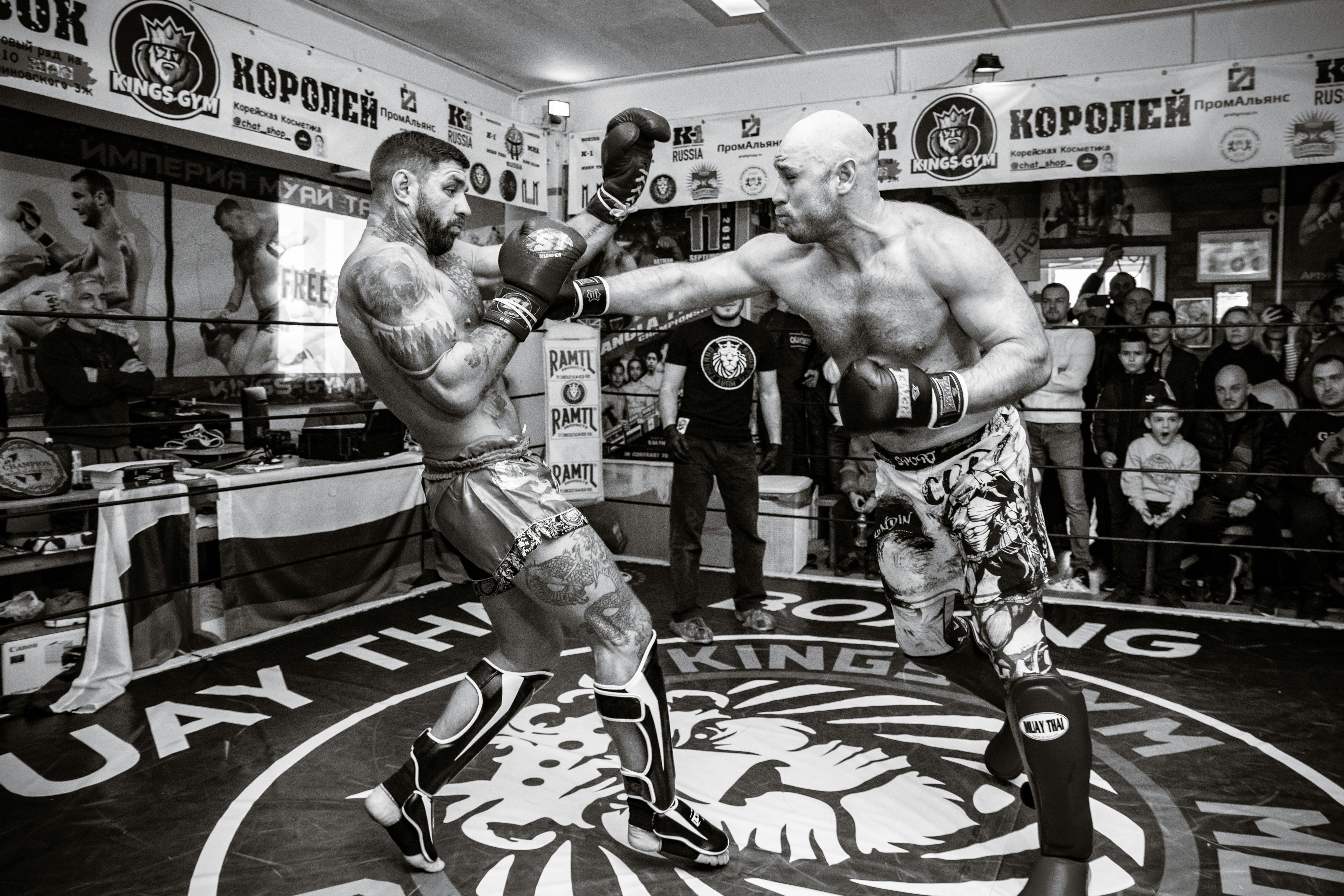 Men Fighting in a Ring · Free Stock Photo