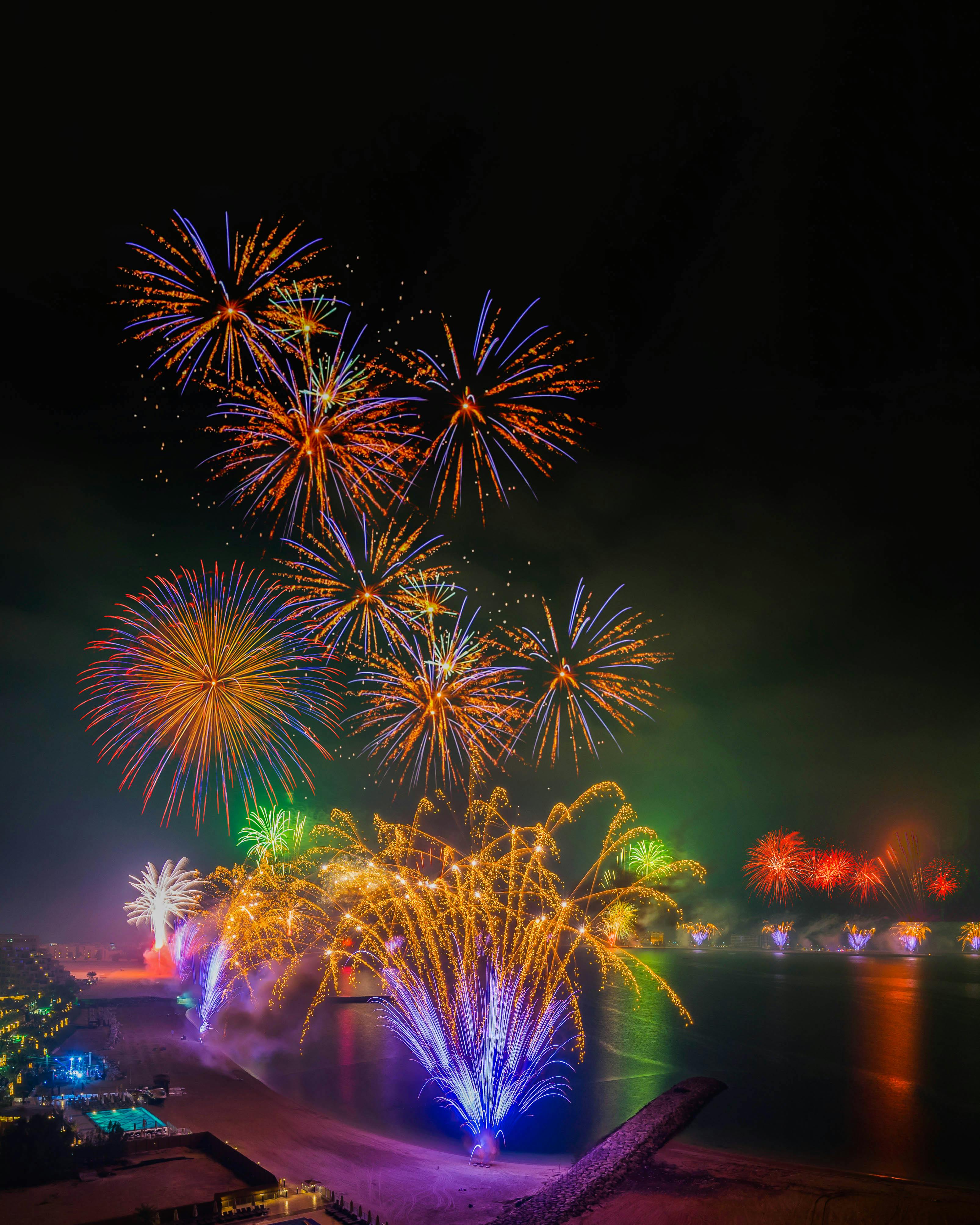 Colorful Fireworks Display during Night Time · Free Stock Photo