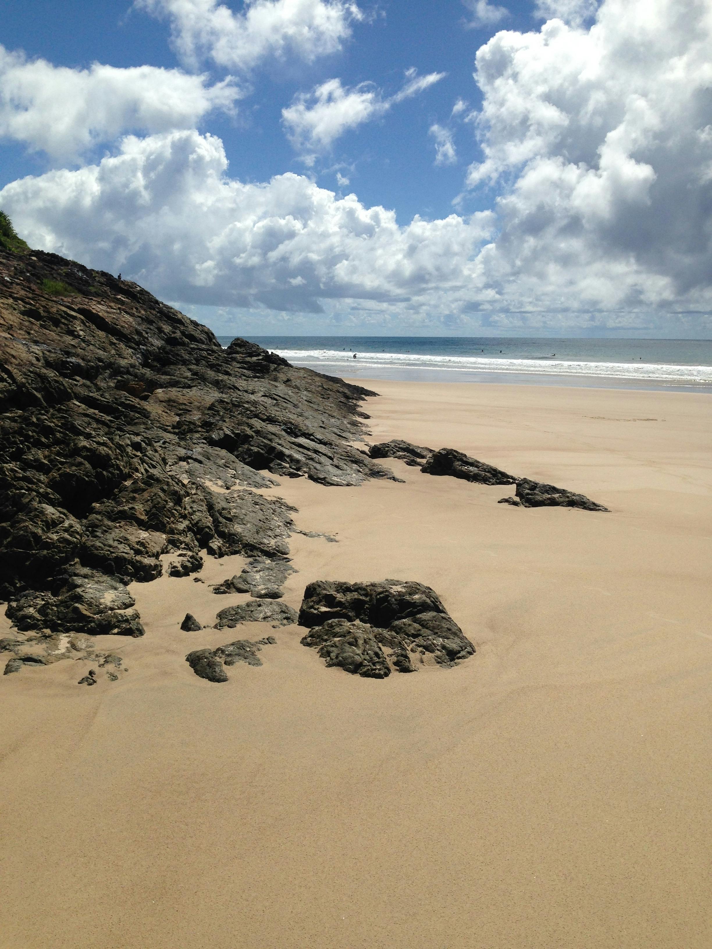 A Beach With Big Rocks · Free Stock Photo