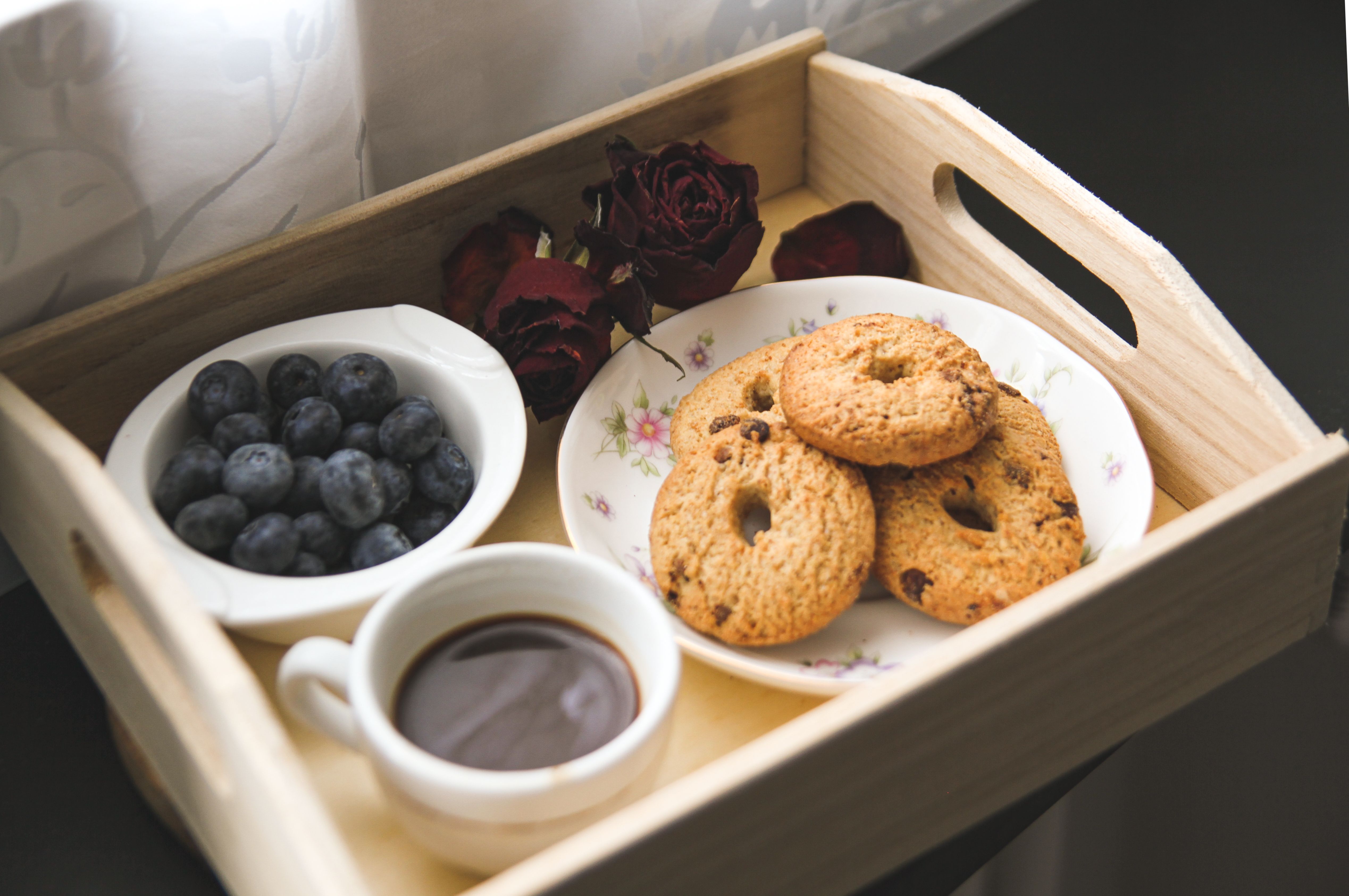 Food on Decorated Tray · Free Stock Photo
