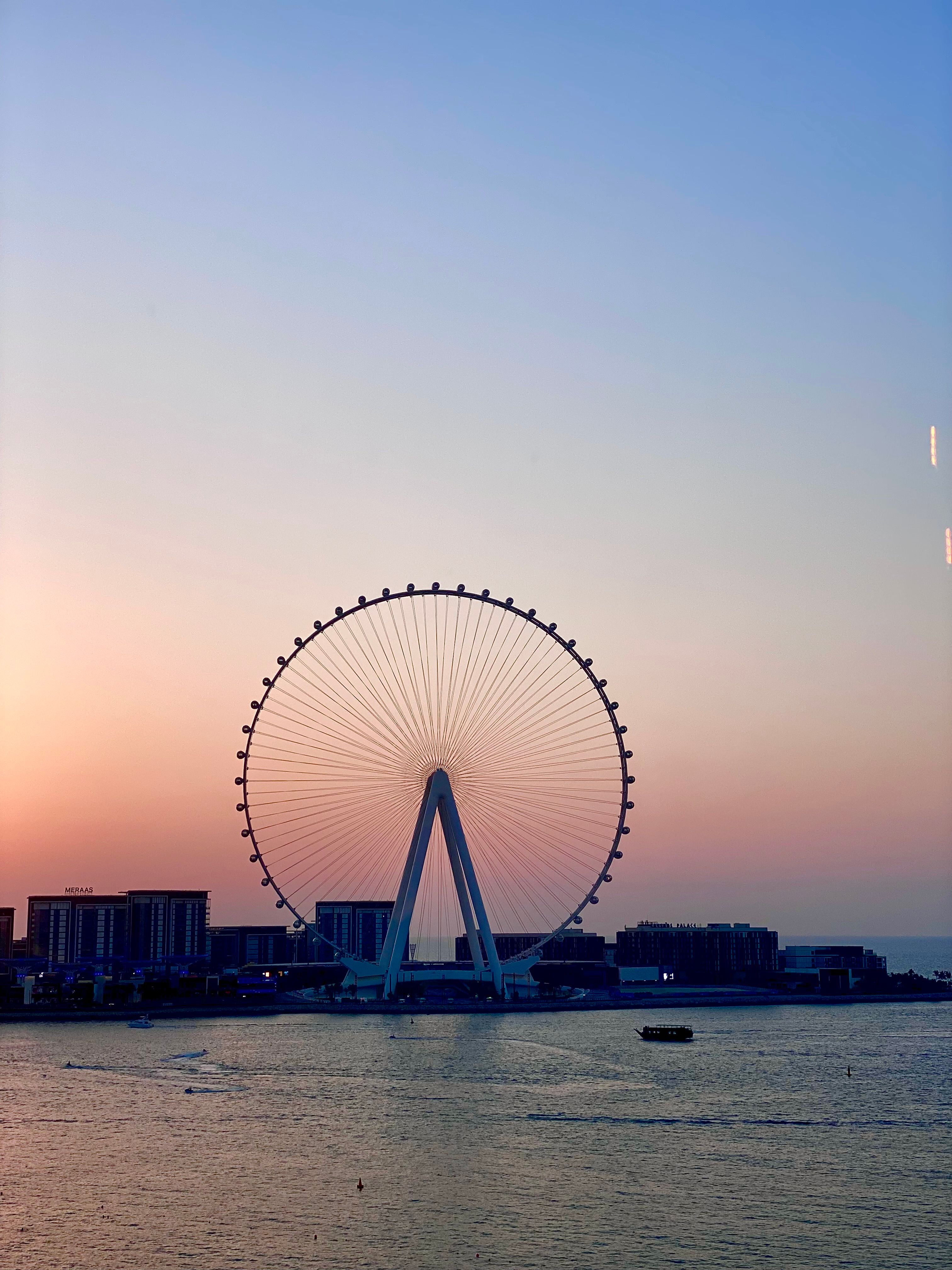 Ain Dubai Observation Wheel in Blue Waters Dubai · Free Stock Photo