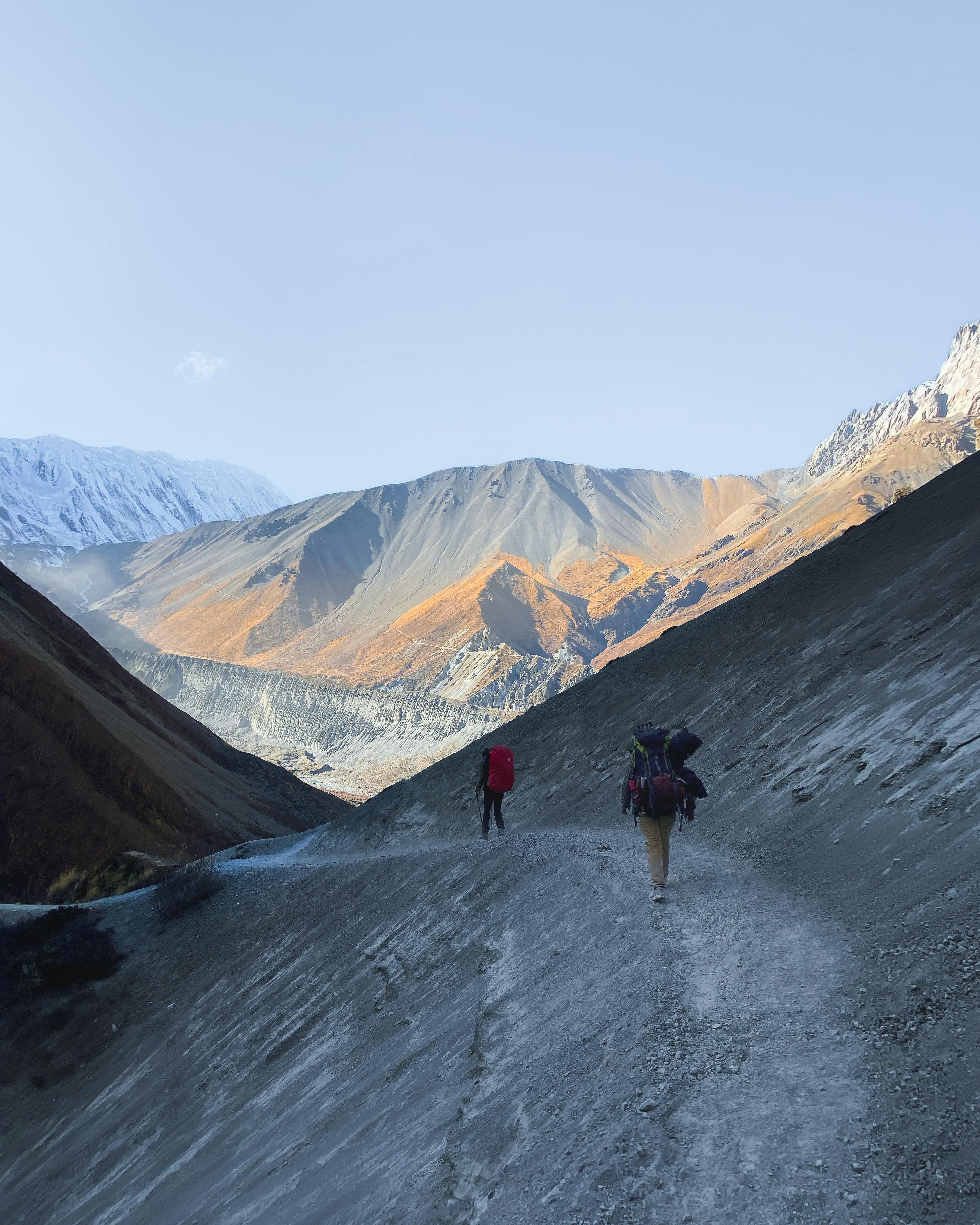 People Hiking in Mountains · Free Stock Photo