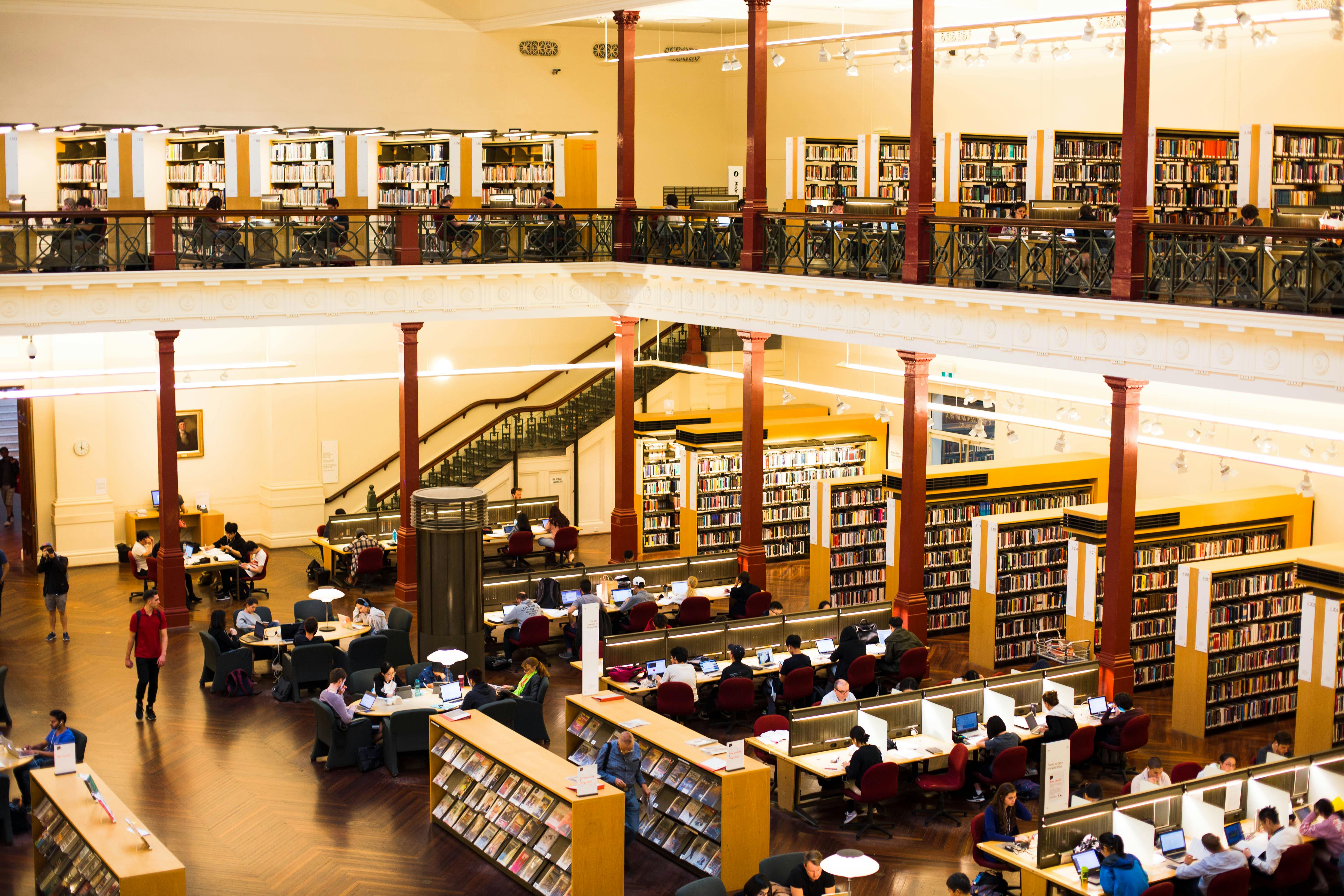People at a Library · Free Stock Photo
