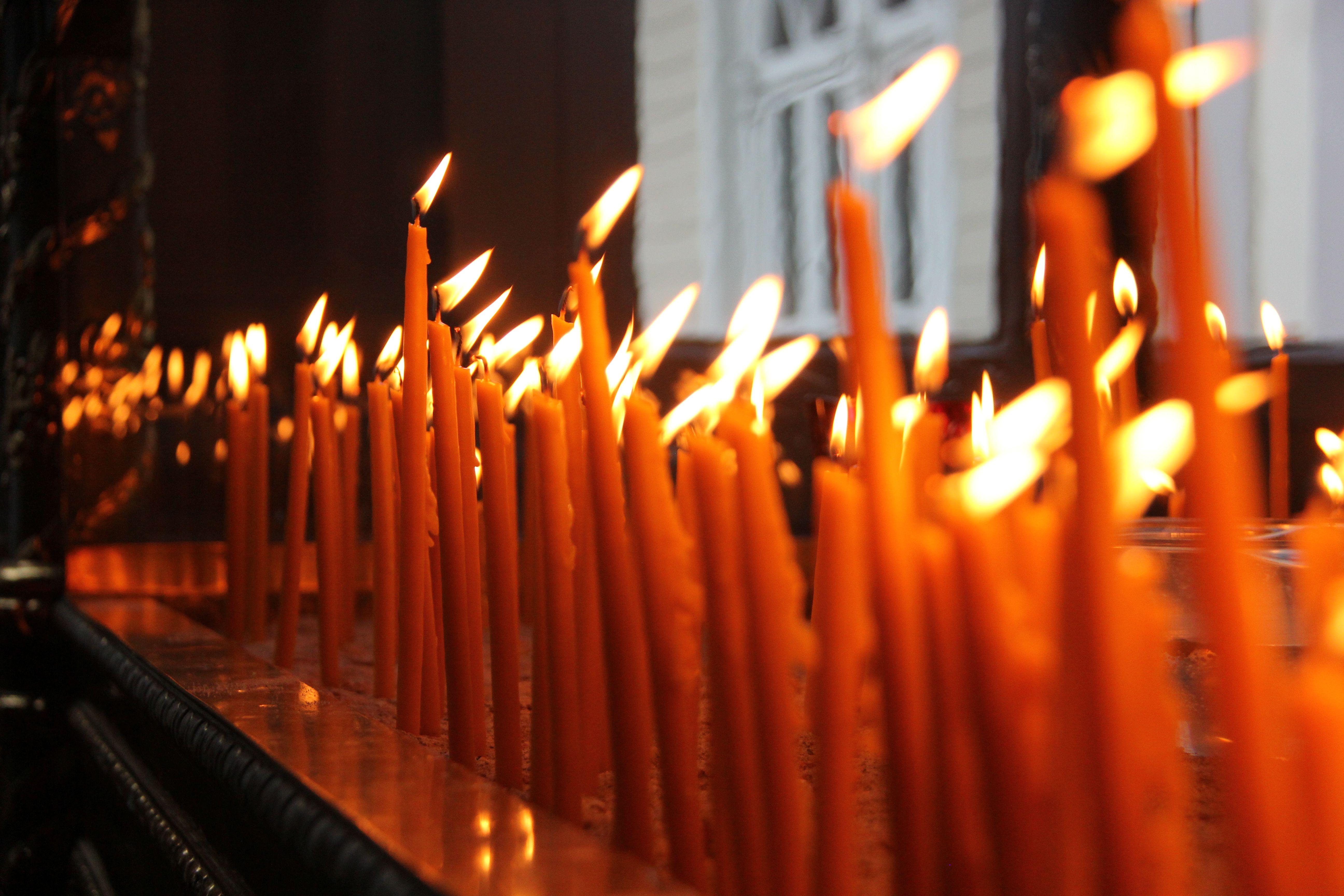 Negative Photography of Candles · Free Stock Photo