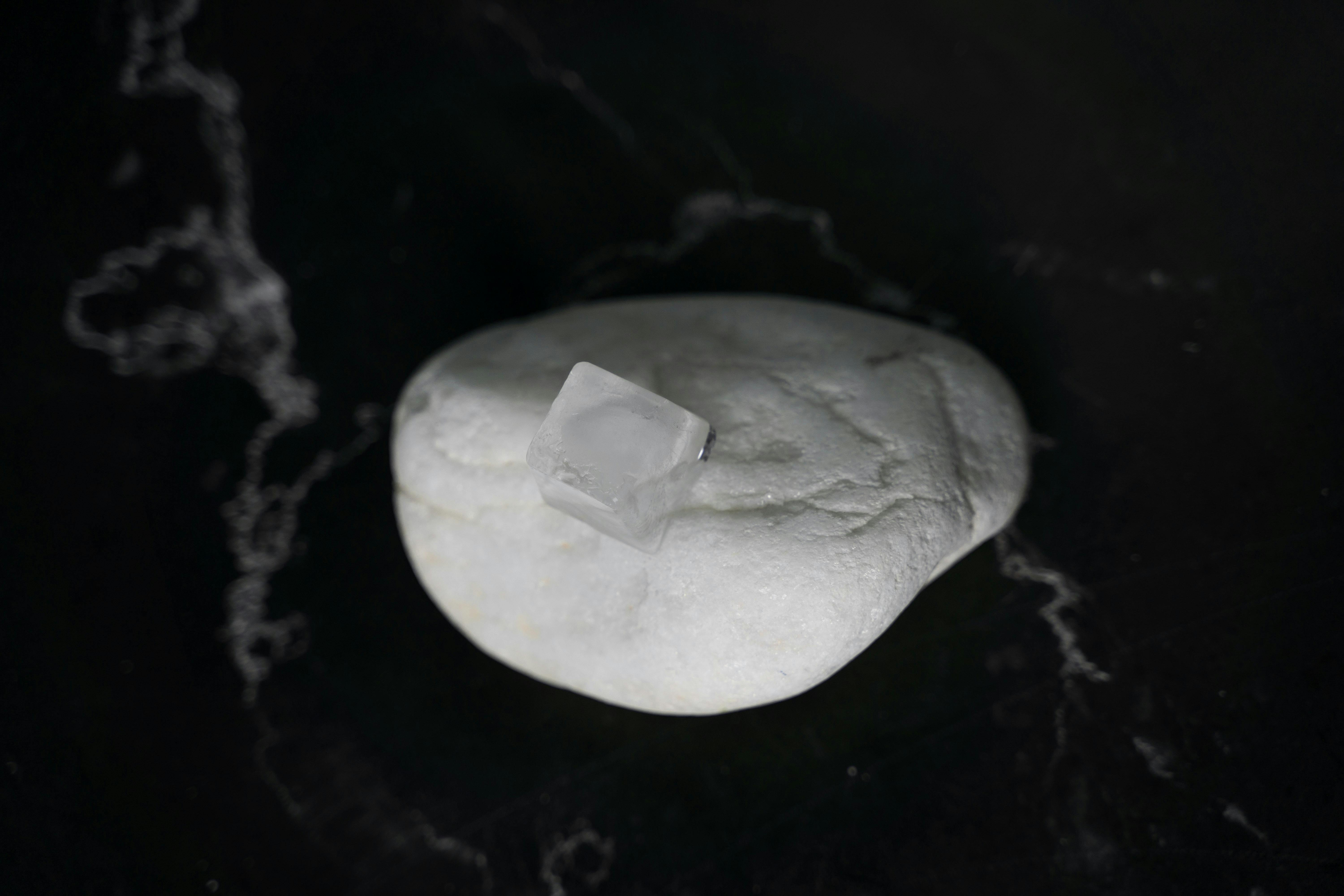 Ice cube on Rock on Marble Surface · Free Stock Photo