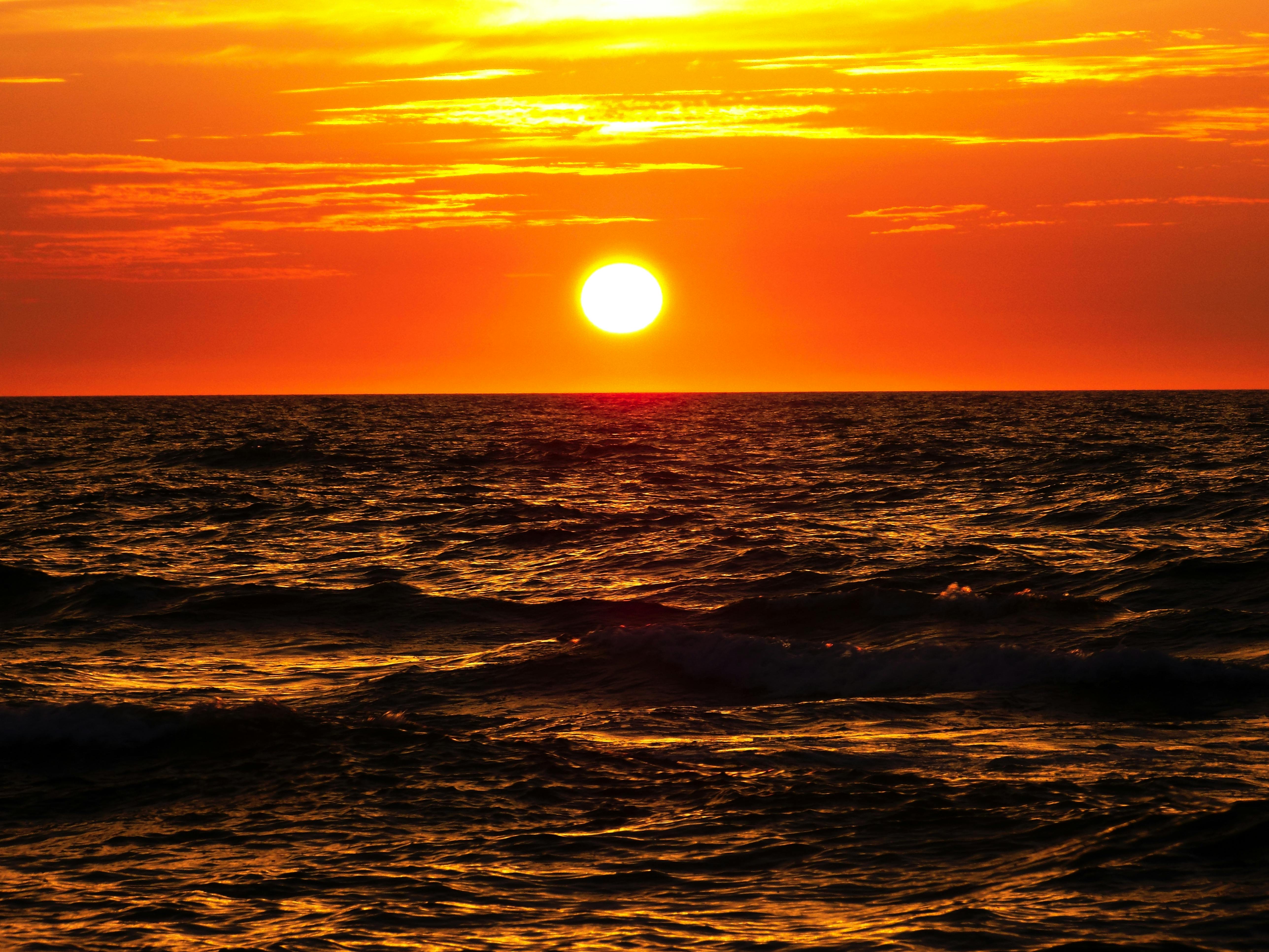 Ocean During Sunset · Free Stock Photo