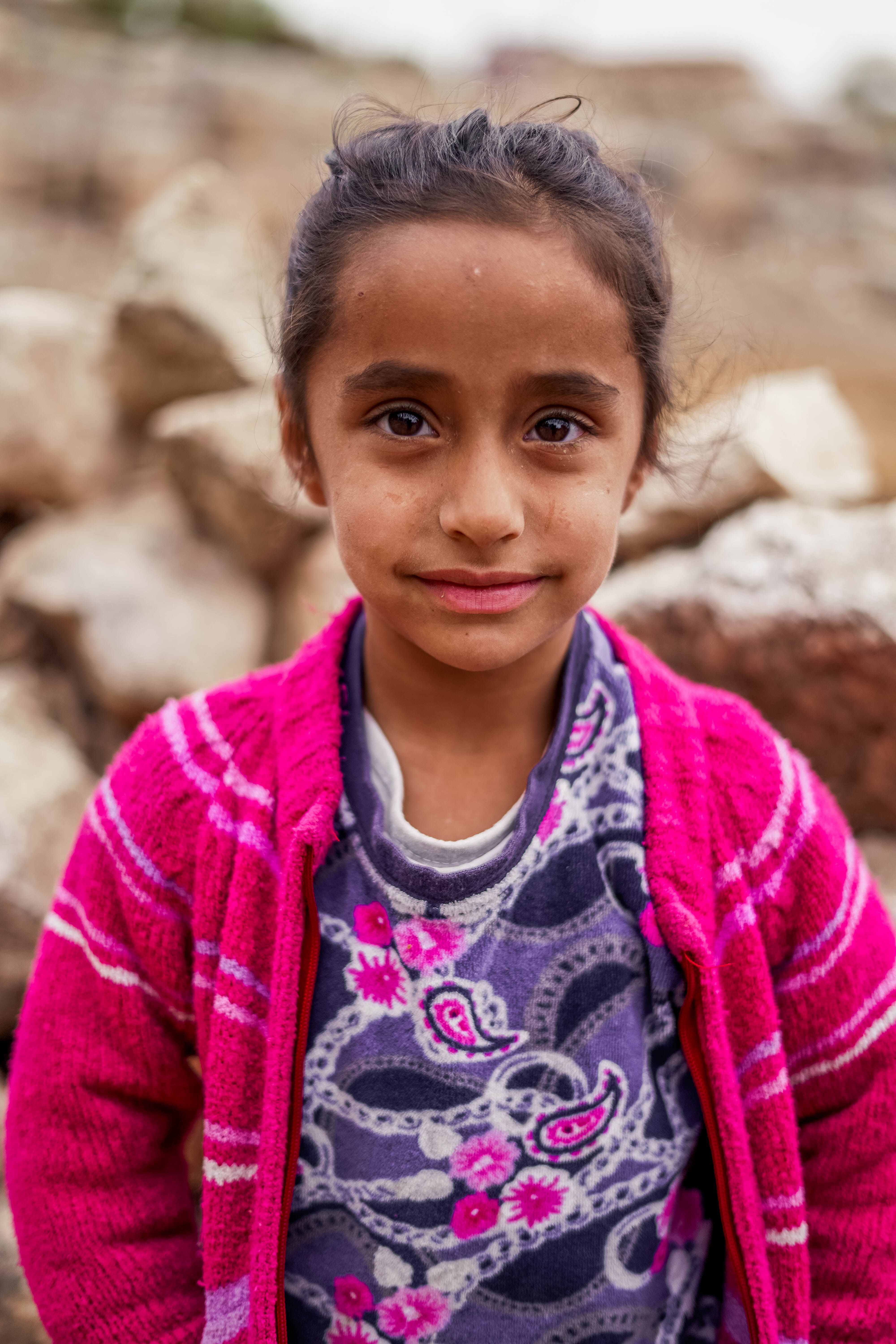Little Child with Braided Hair · Free Stock Photo