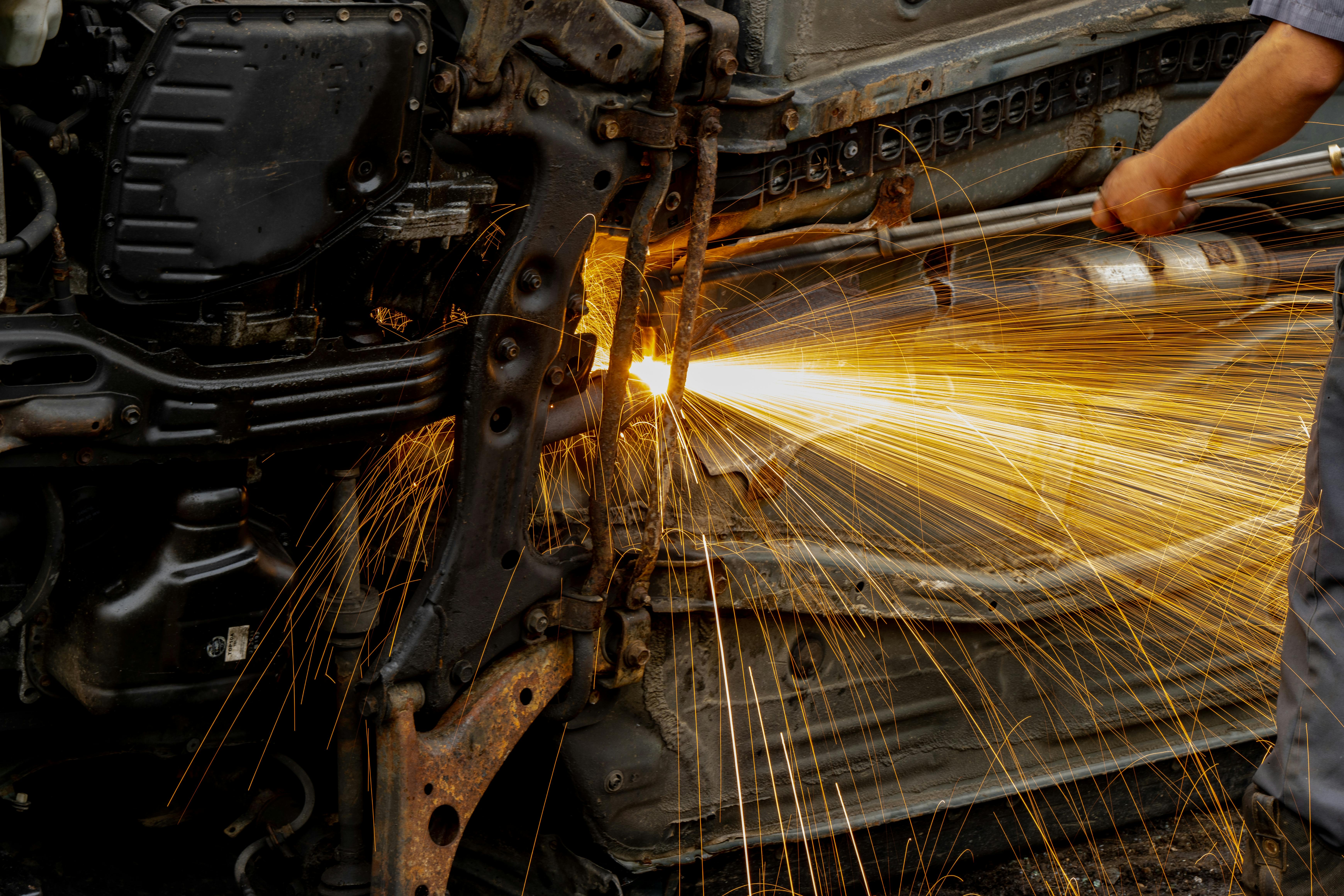 Person Welding Car · Free Stock Photo