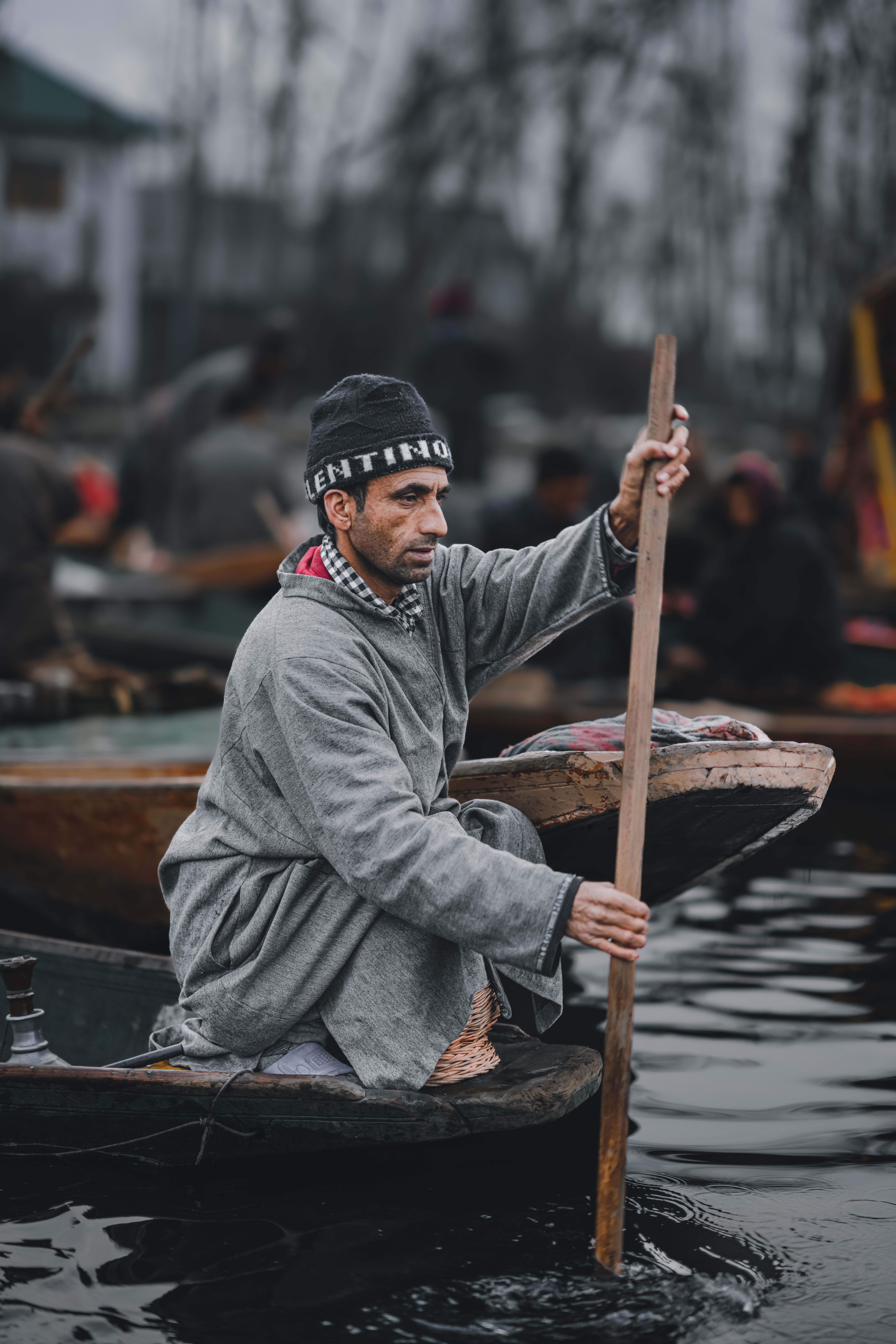 Man in Punt Boat on River · Free Stock Photo