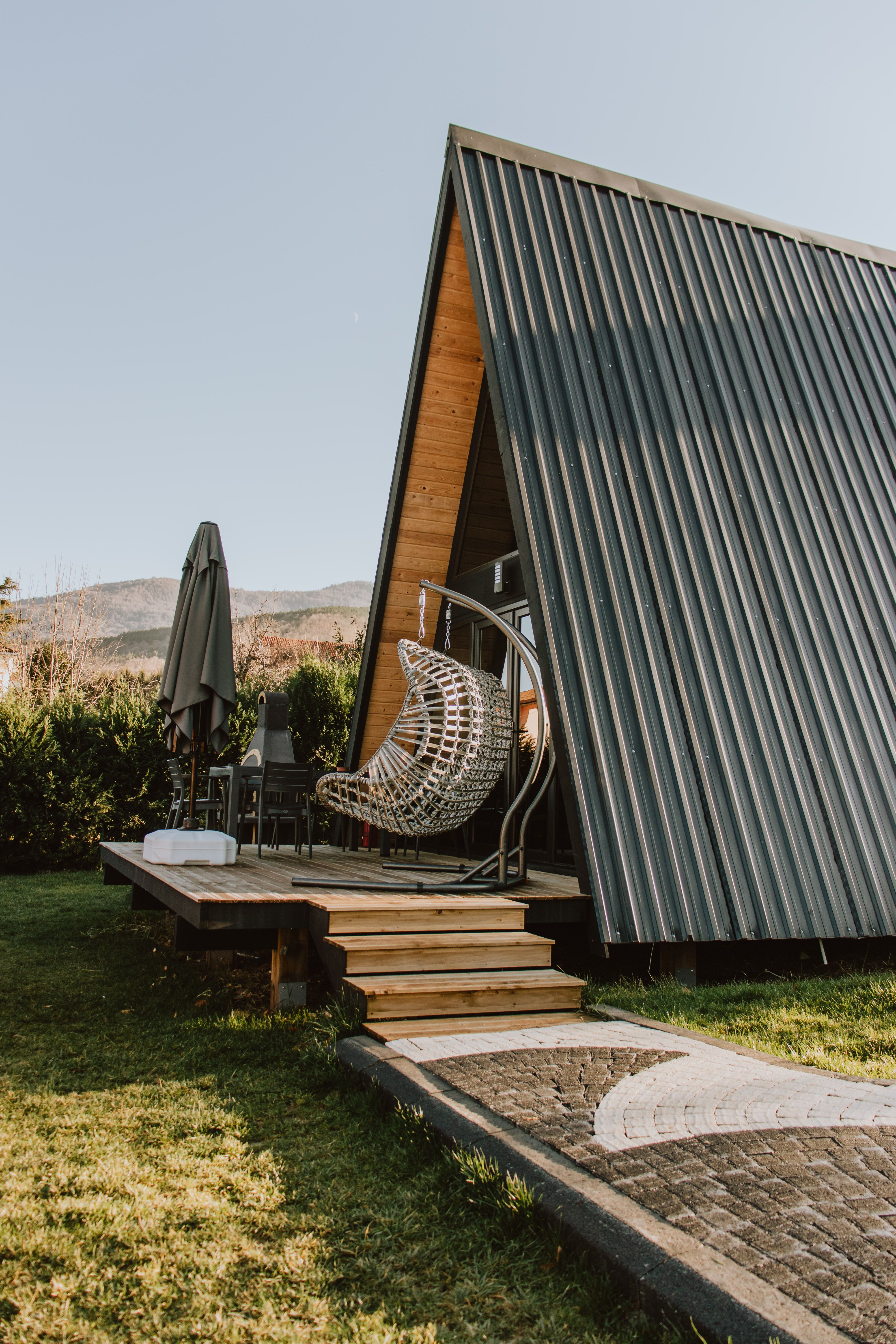 A-frame Cottage with a Porch · Free Stock Photo