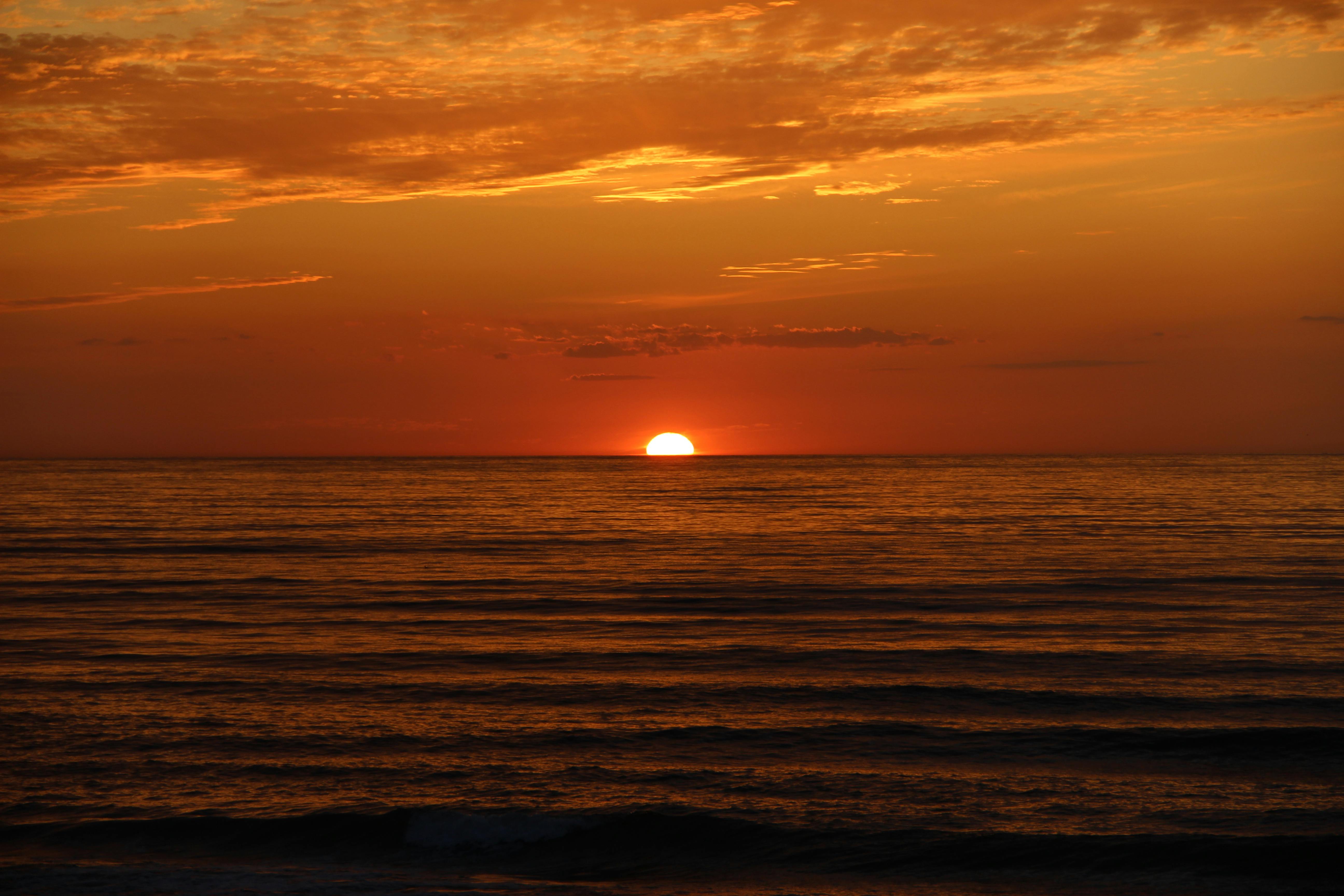 Ocean during Sunset · Free Stock Photo