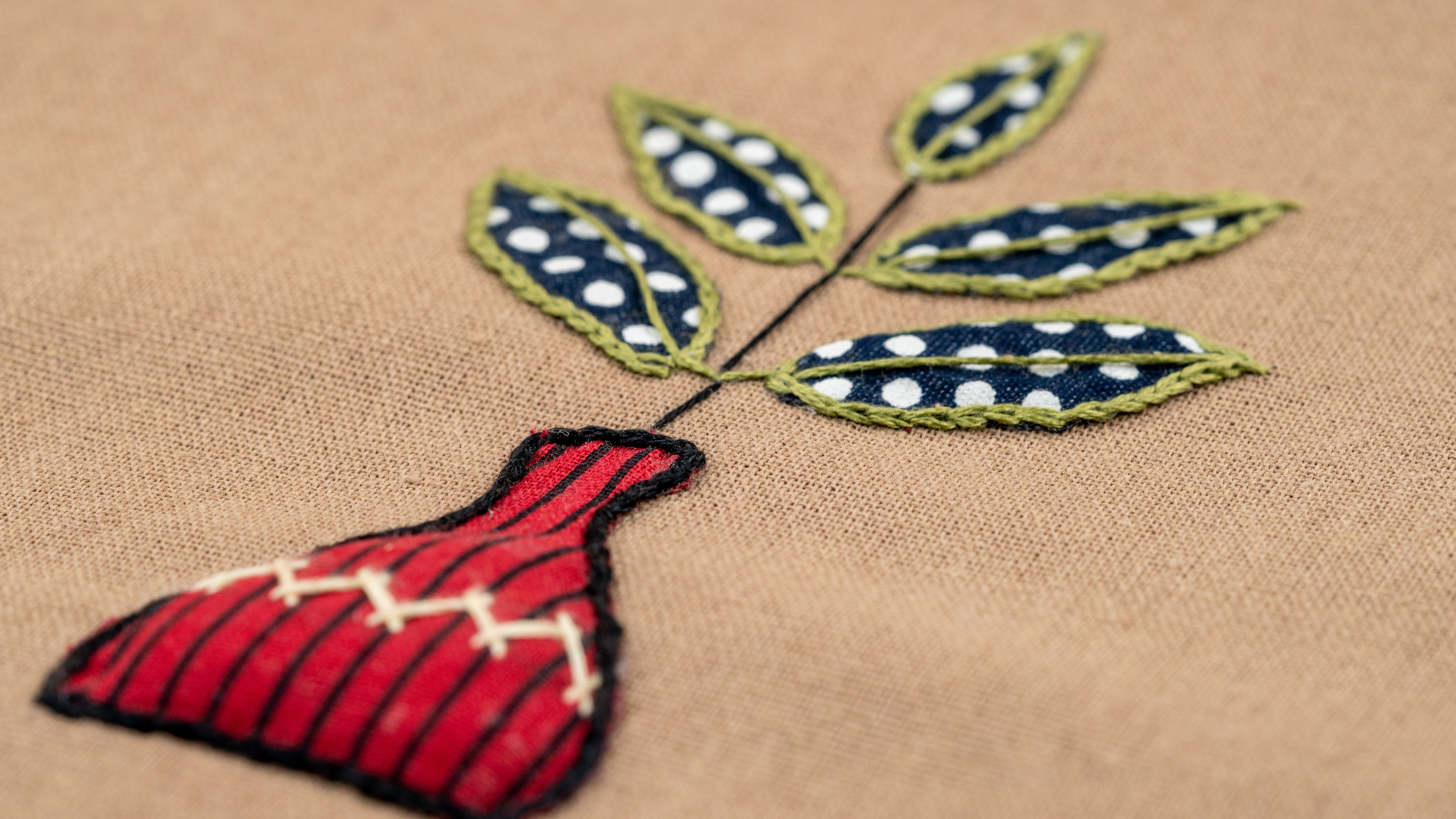 Close-up Photo of a Hand Embroidery Art · Free Stock Photo