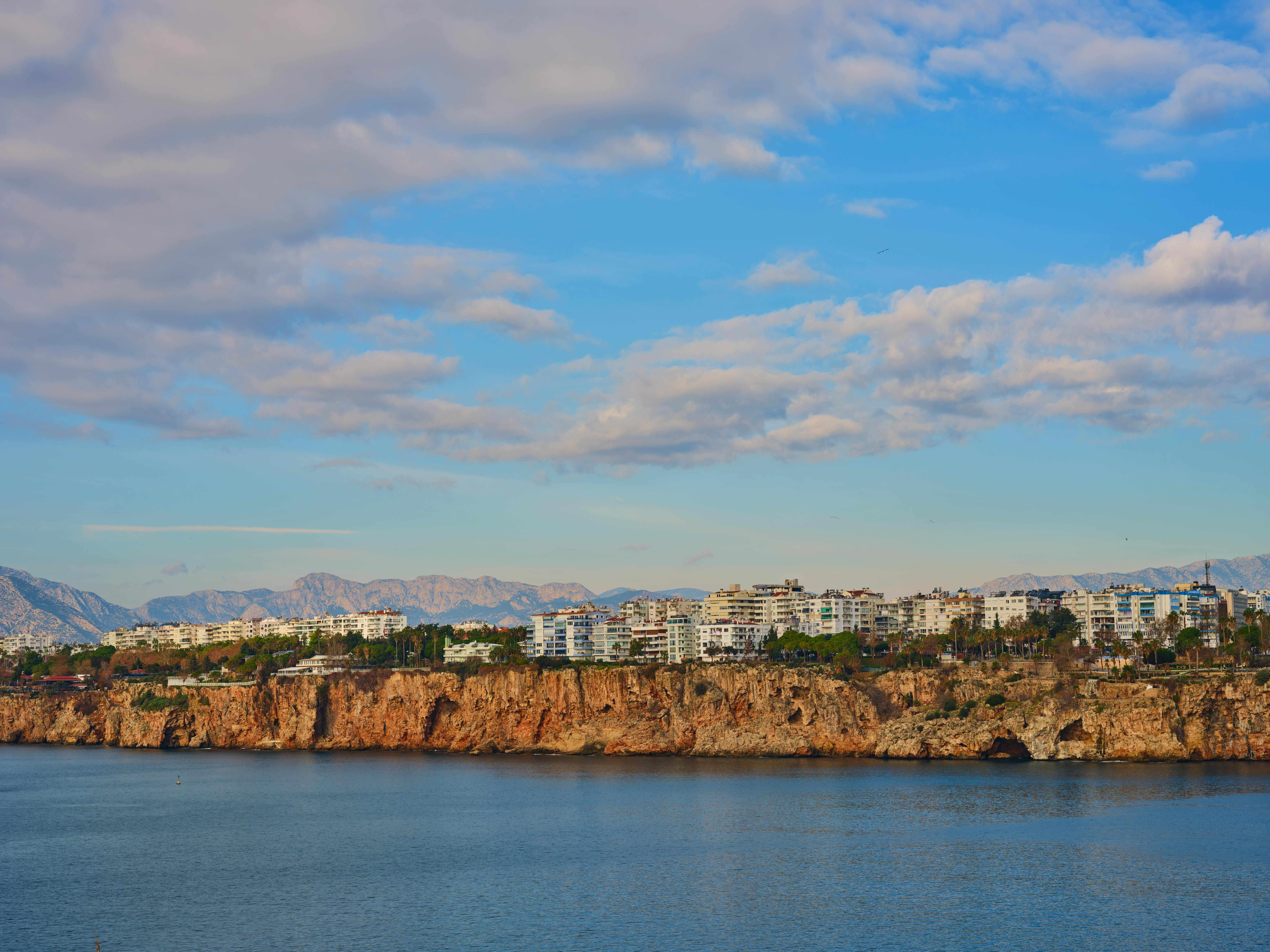Landscape with a City on a Cliff · Free Stock Photo