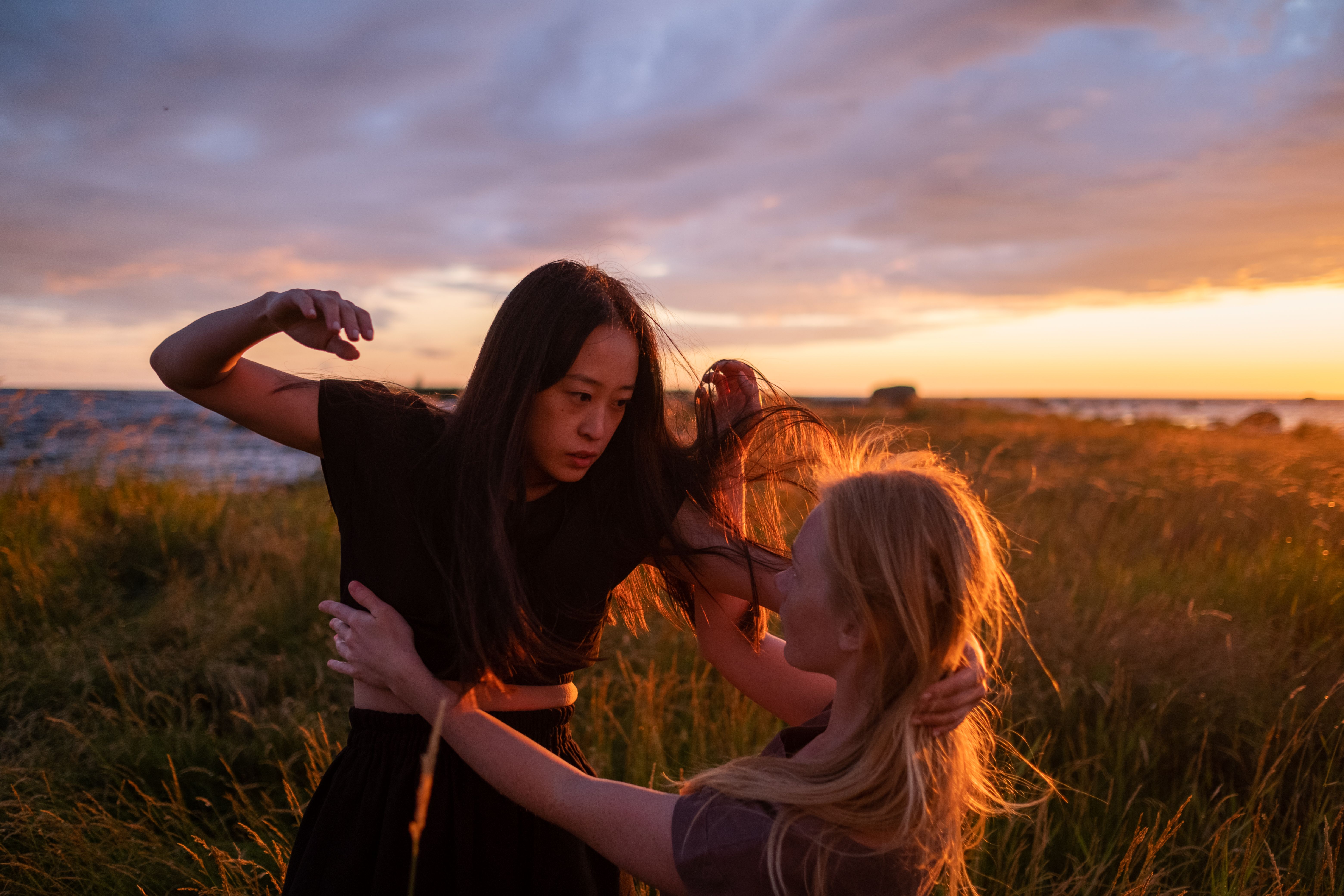 Women Fighting in a Field · Free Stock Photo