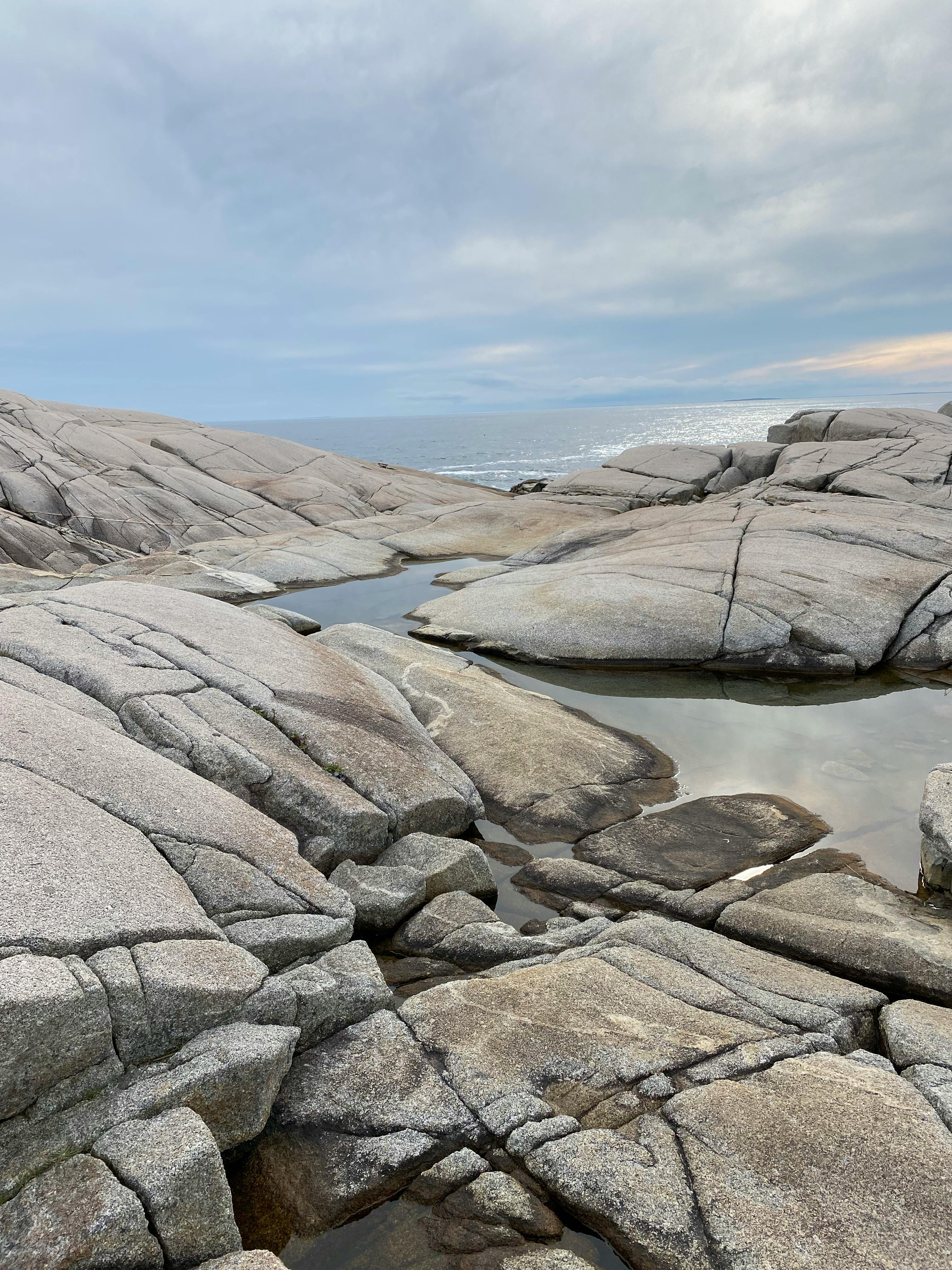 Water among Rocks on Sea Shore · Free Stock Photo