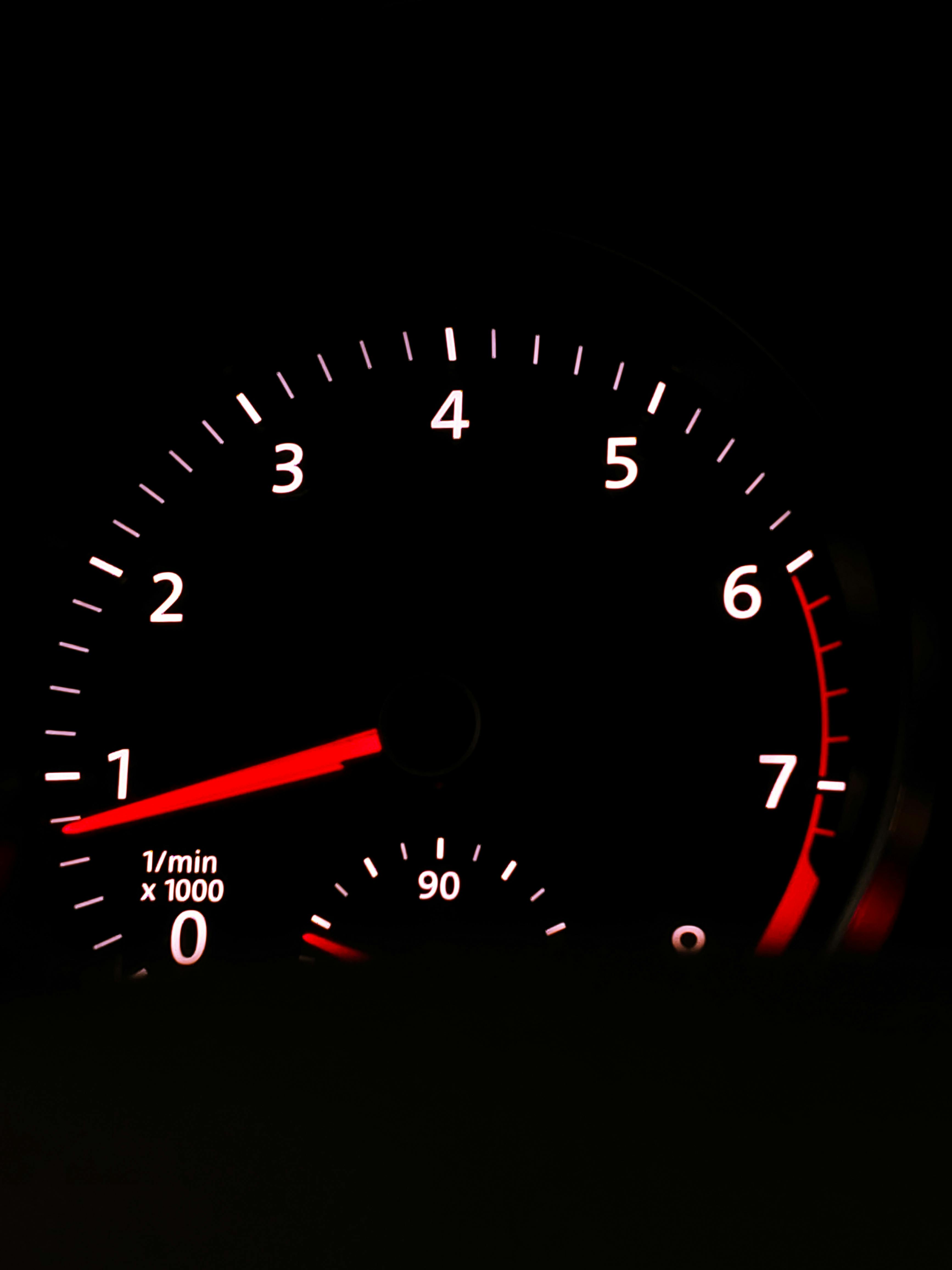Close-up Photo of an Illuminated Speedometer · Free Stock Photo