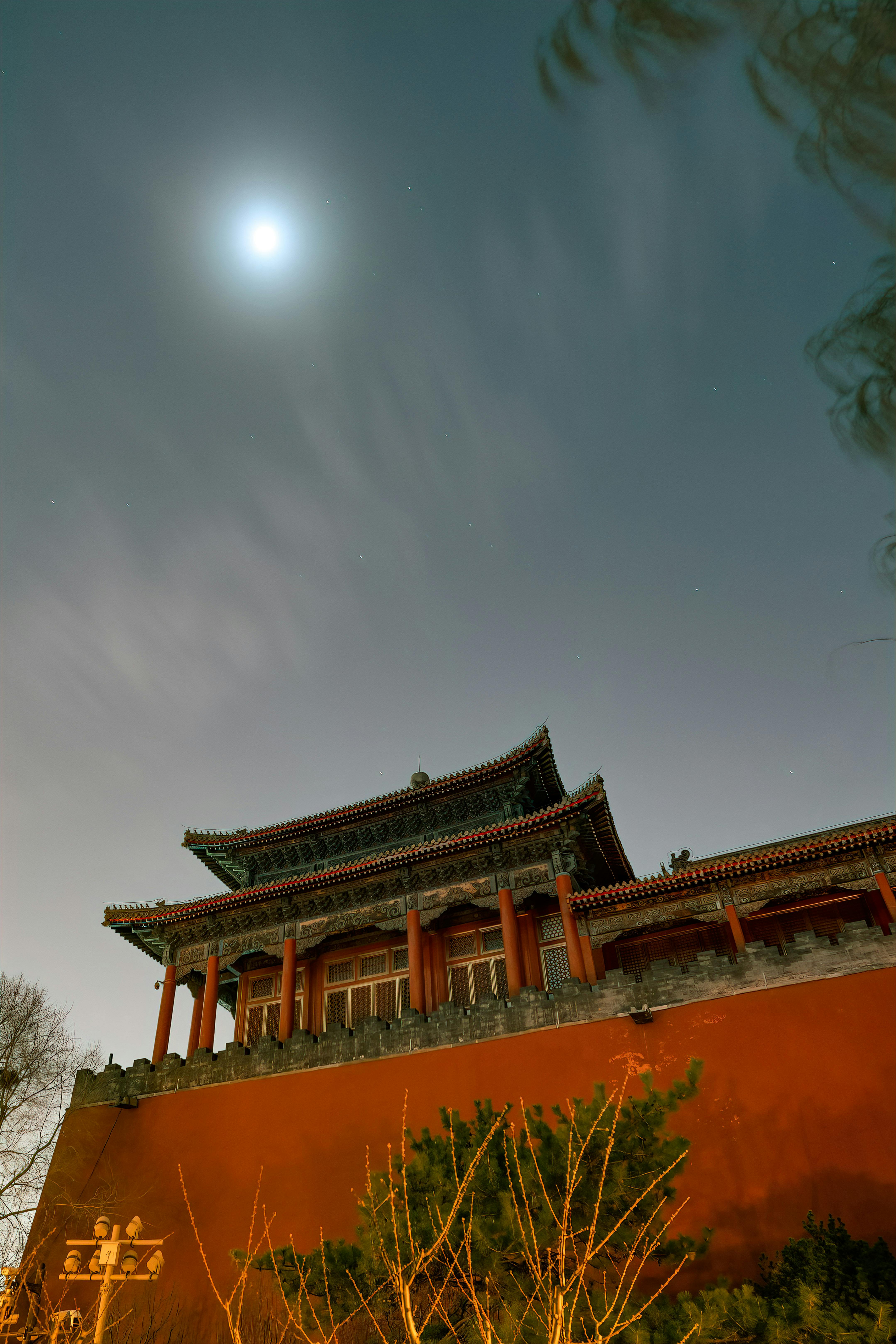 Moonlight over Temple · Free Stock Photo