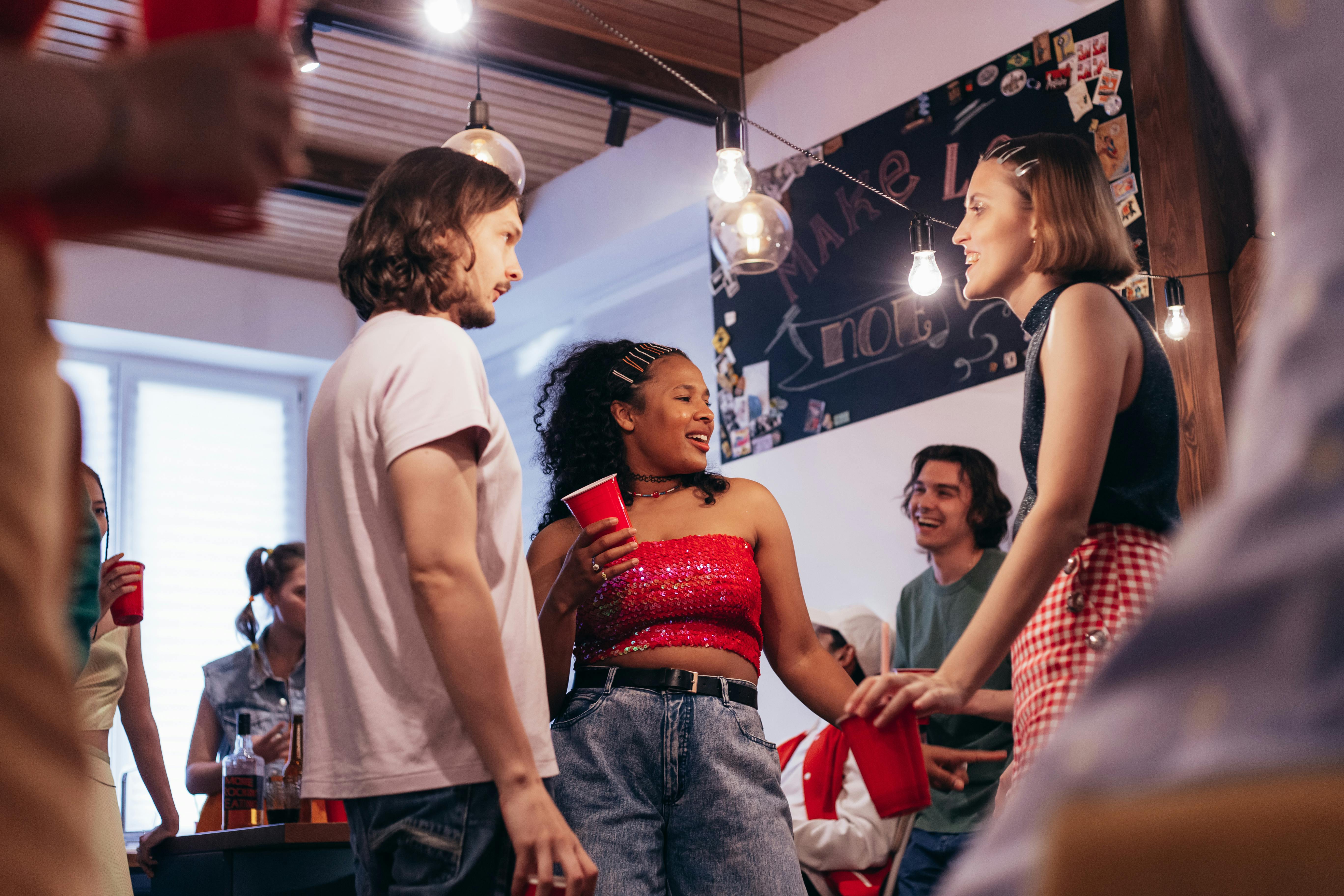 Women and Man at Party · Free Stock Photo