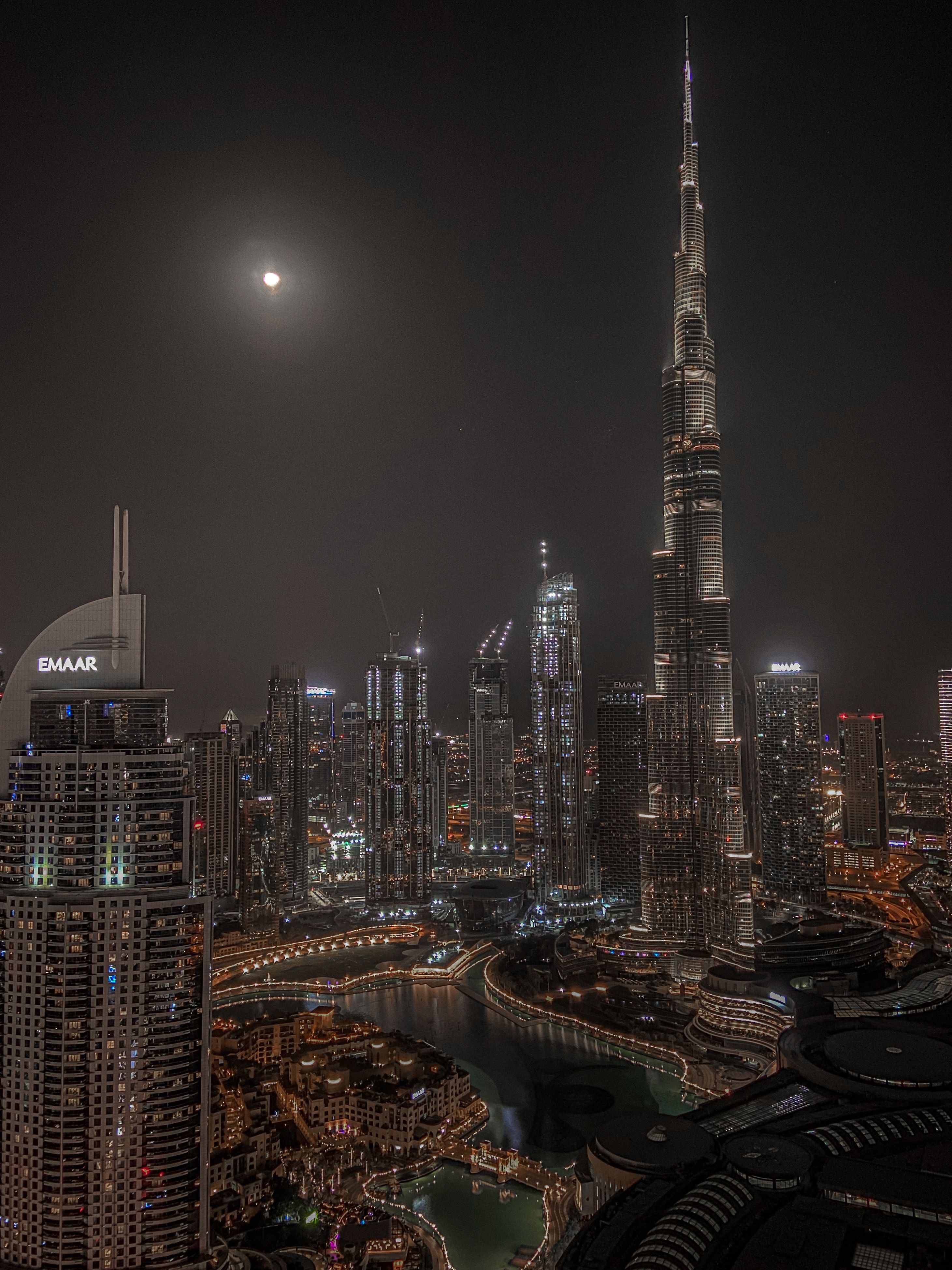 Modern City Skyline during Night Time · Free Stock Photo