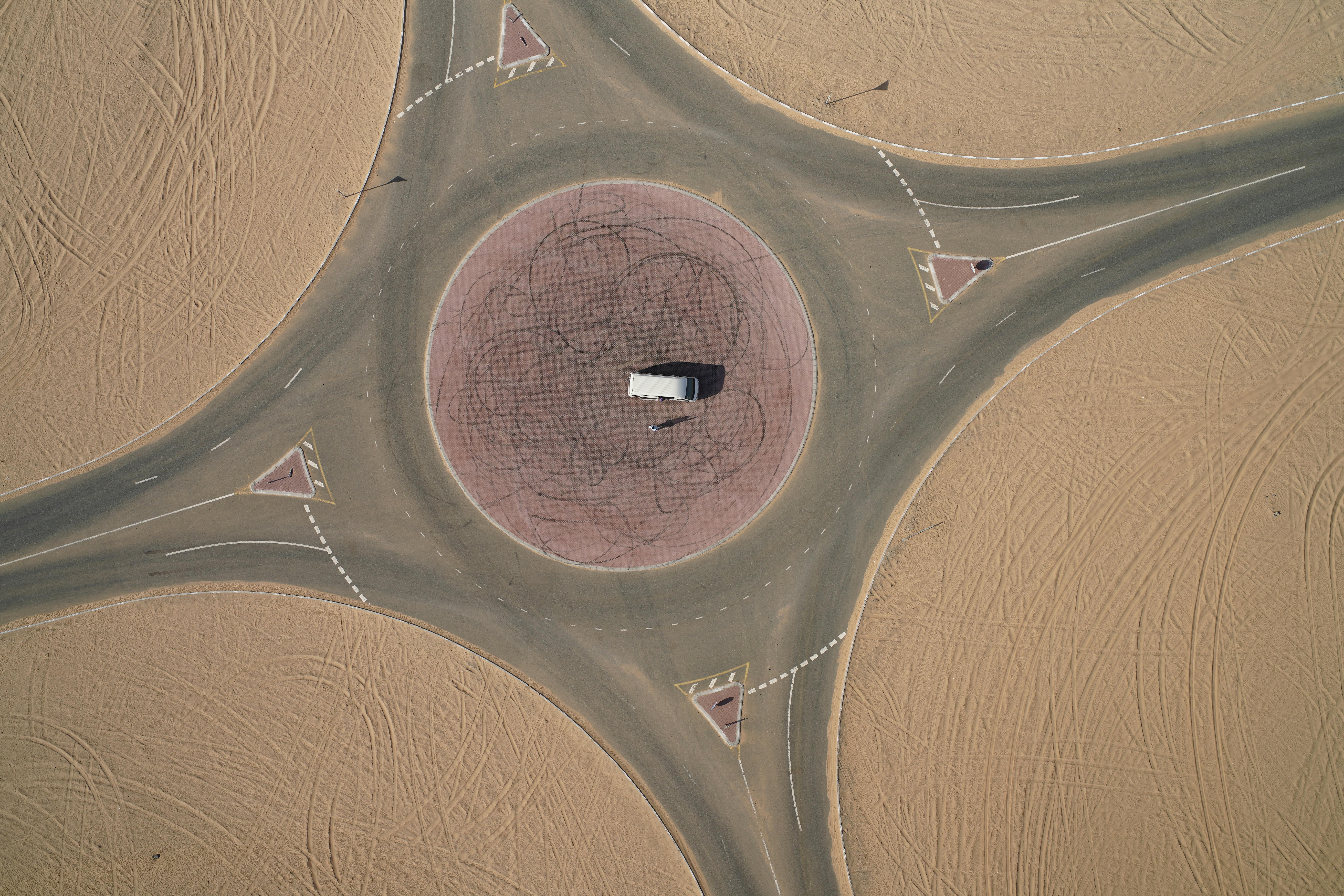 Top View of Roundabout · Free Stock Photo