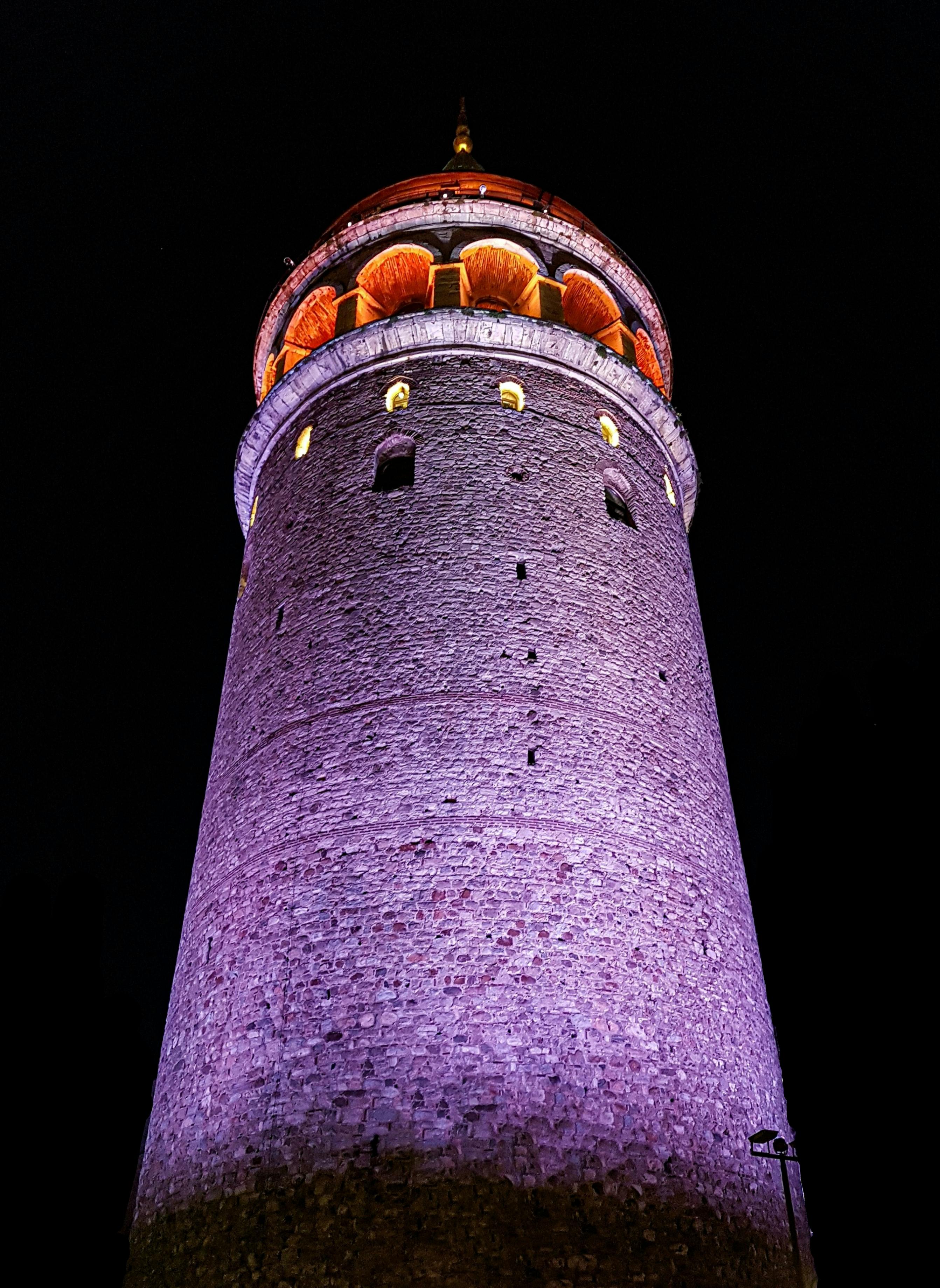 Low Angle Shot of Illuminated Building at Night · Free Stock Photo