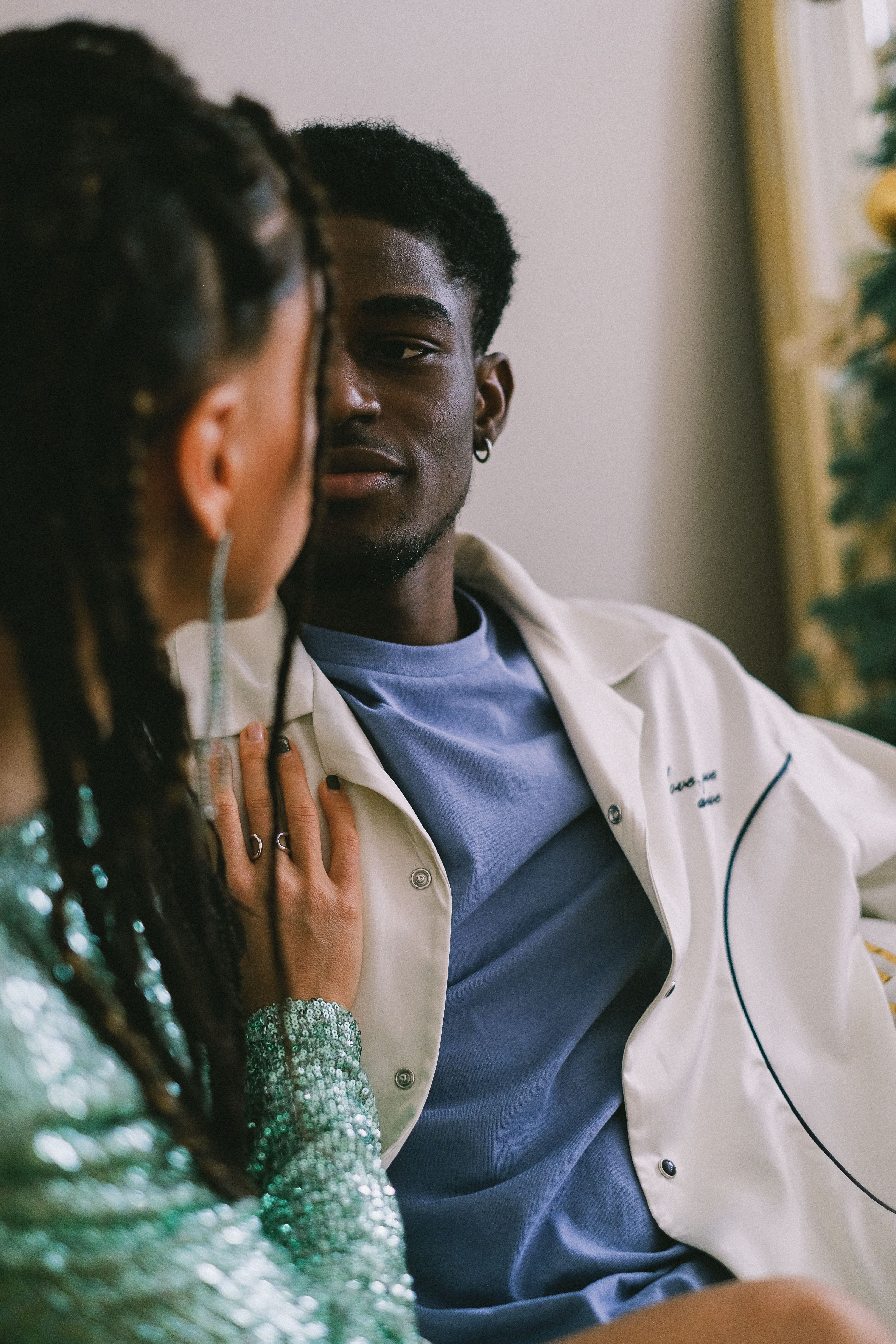 A Couple Sitting Beside Each Other · Free Stock Photo