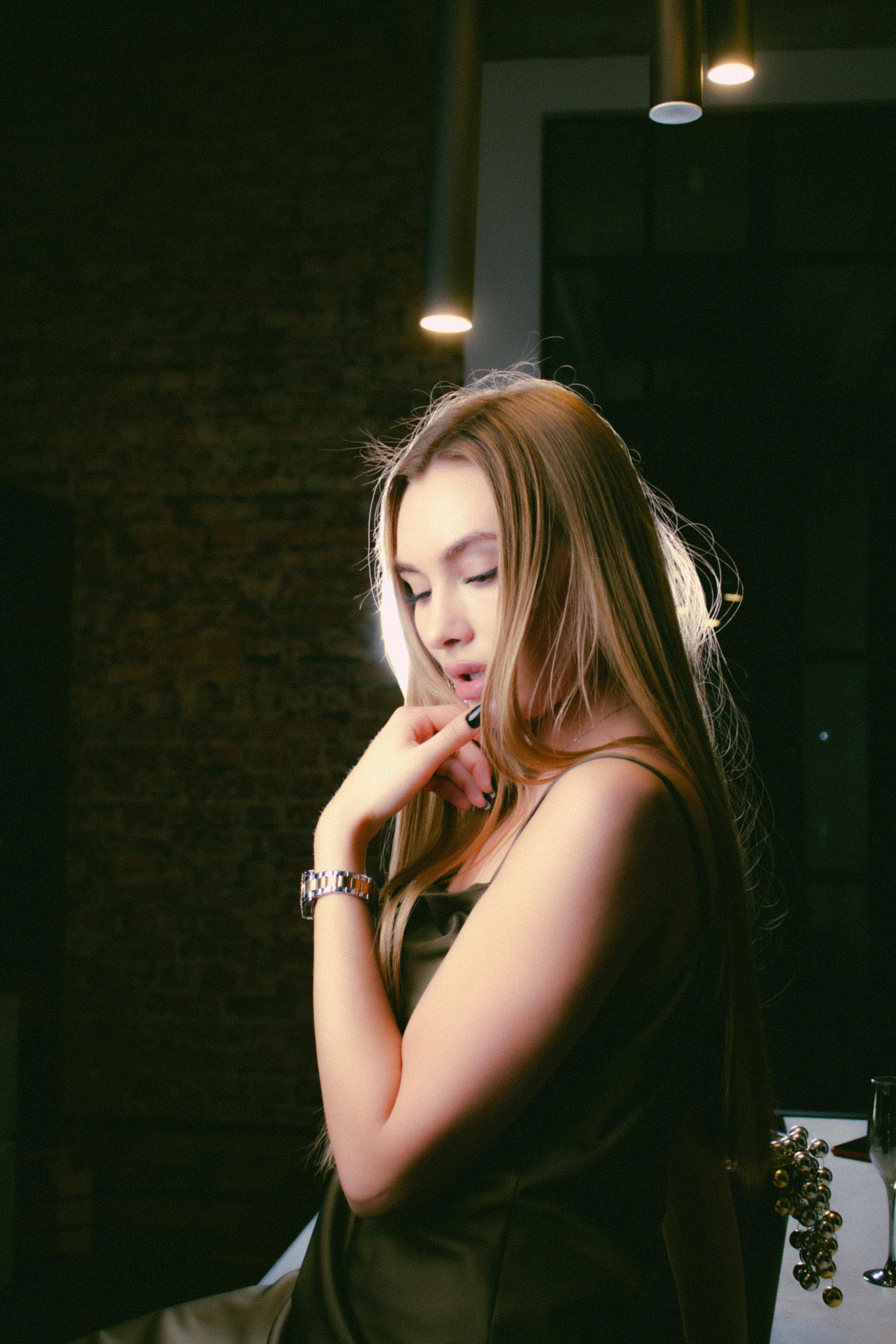 Woman in Blue Dress · Free Stock Photo