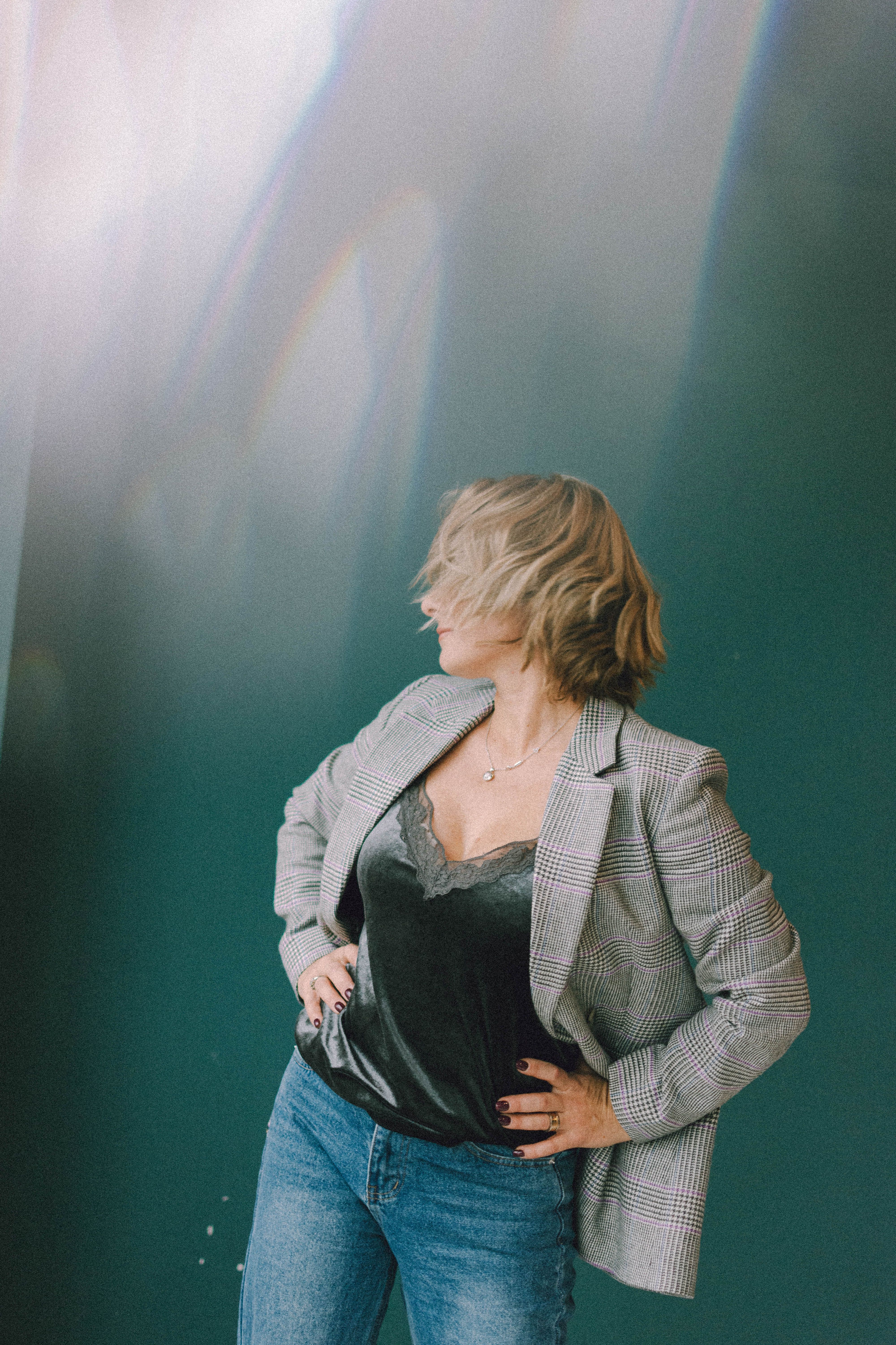 A Woman Holding her Waist · Free Stock Photo
