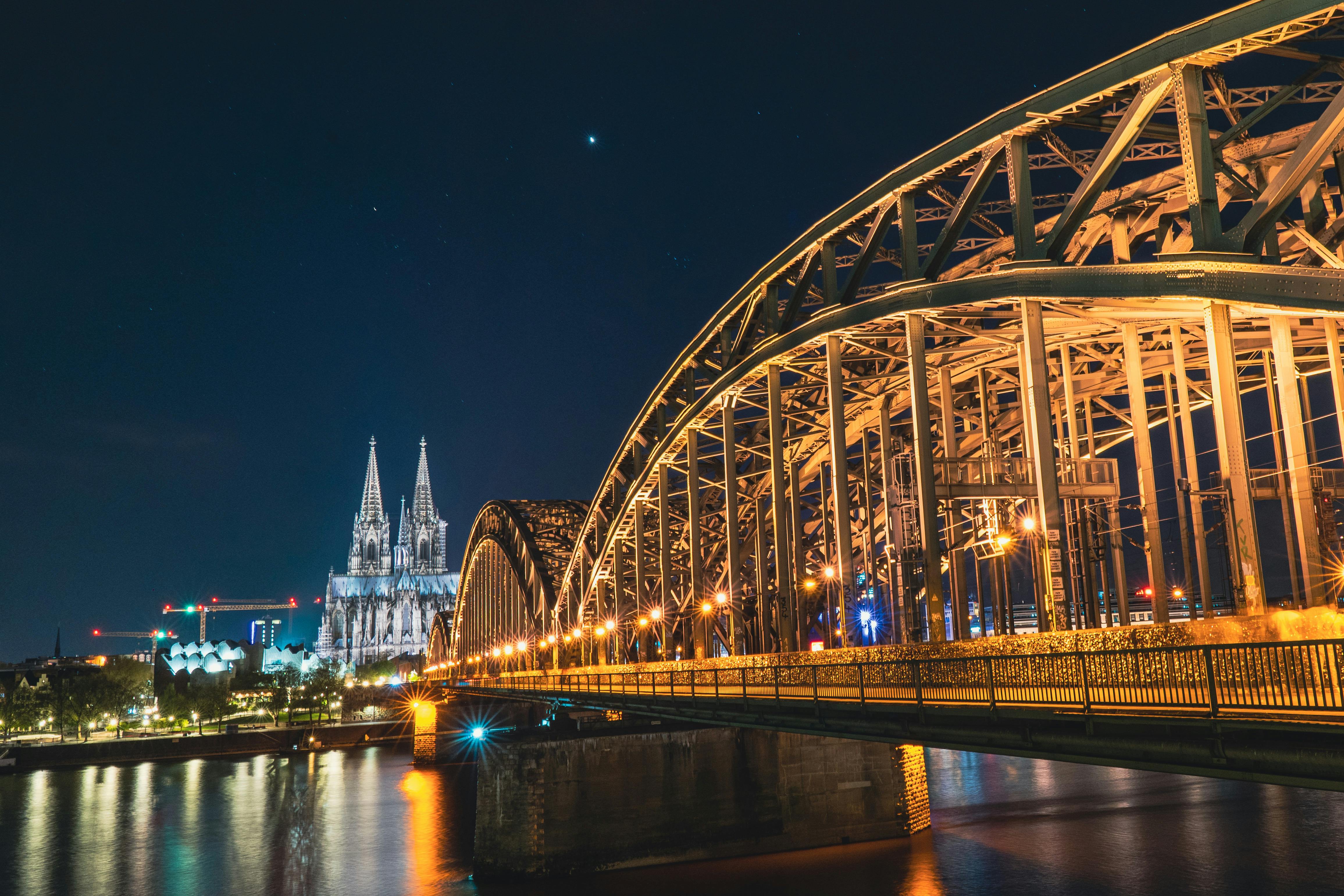 Bridge over Water during Night Time · Free Stock Photo