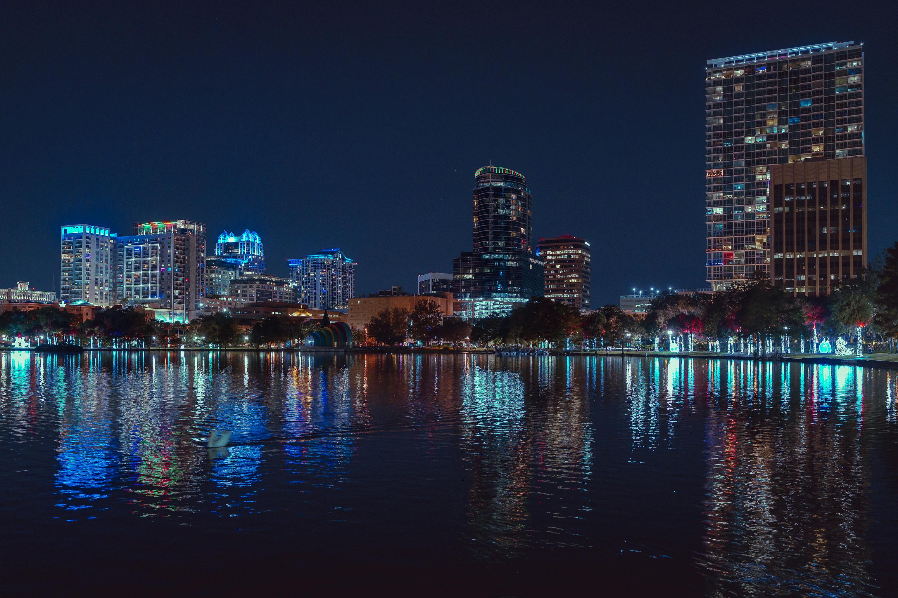 Buildings in the City During Nighttime · Free Stock Photo
