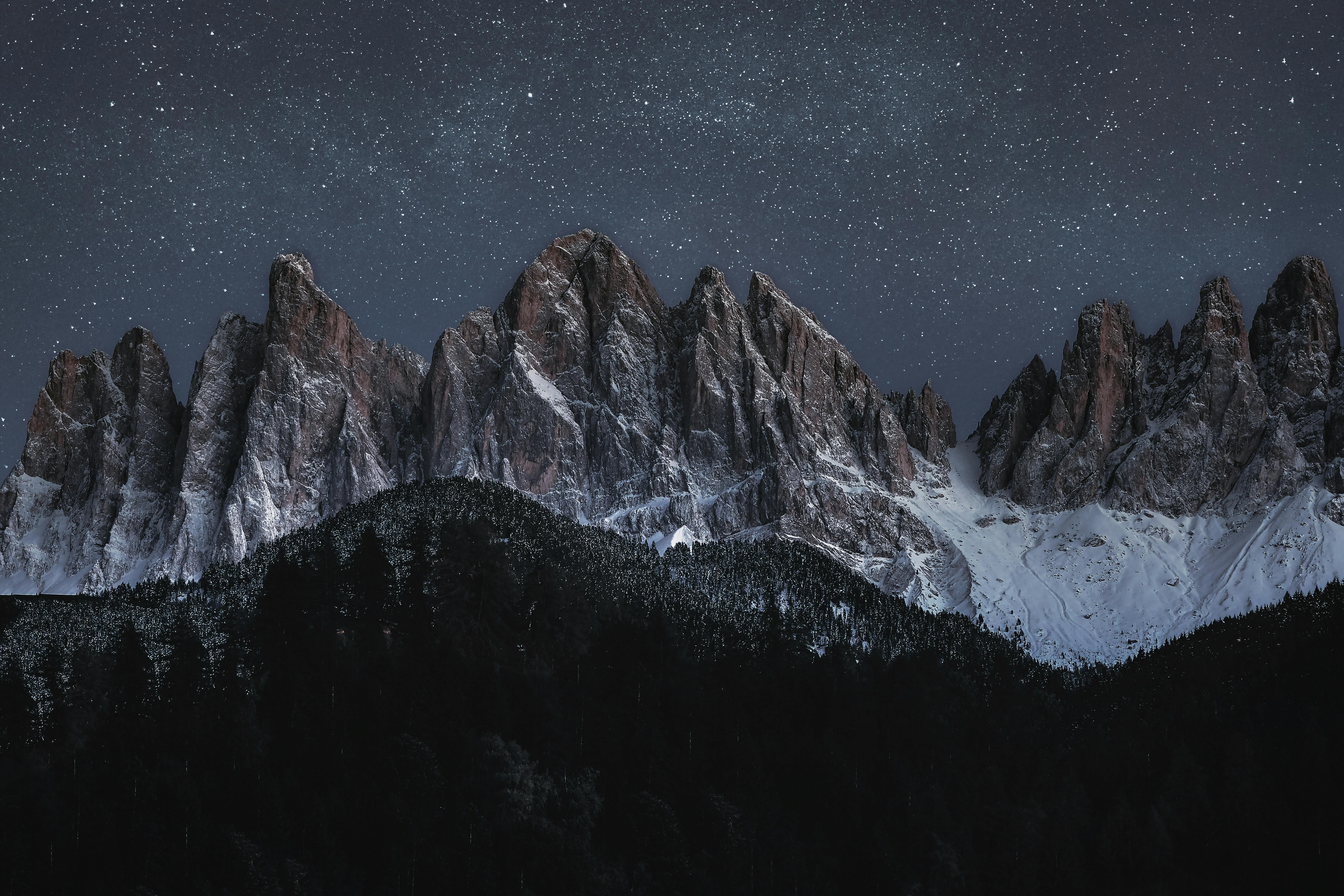 Stars on Sky over Mountains · Free Stock Photo