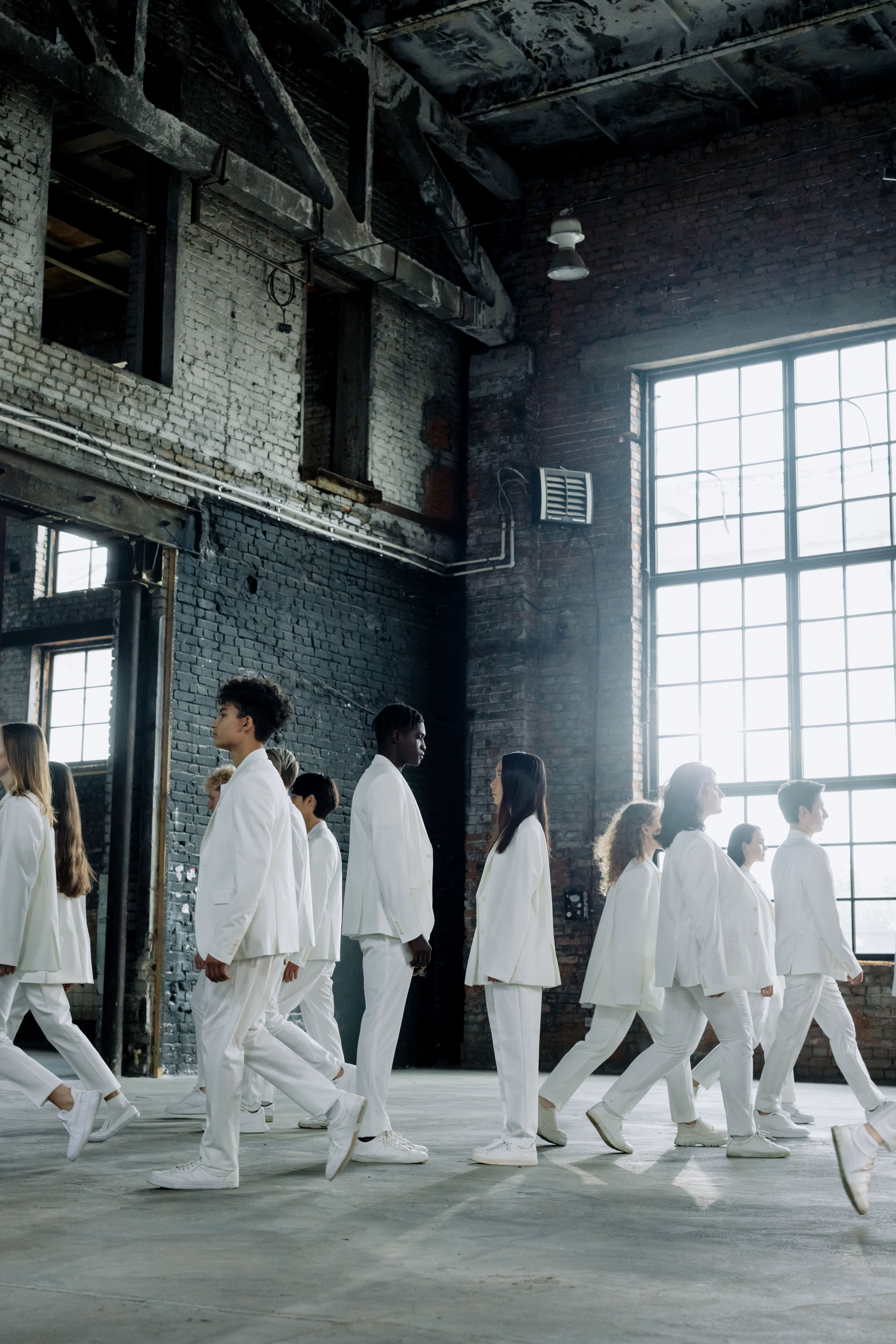 People Walking Wearing All White Outfit · Free Stock Photo