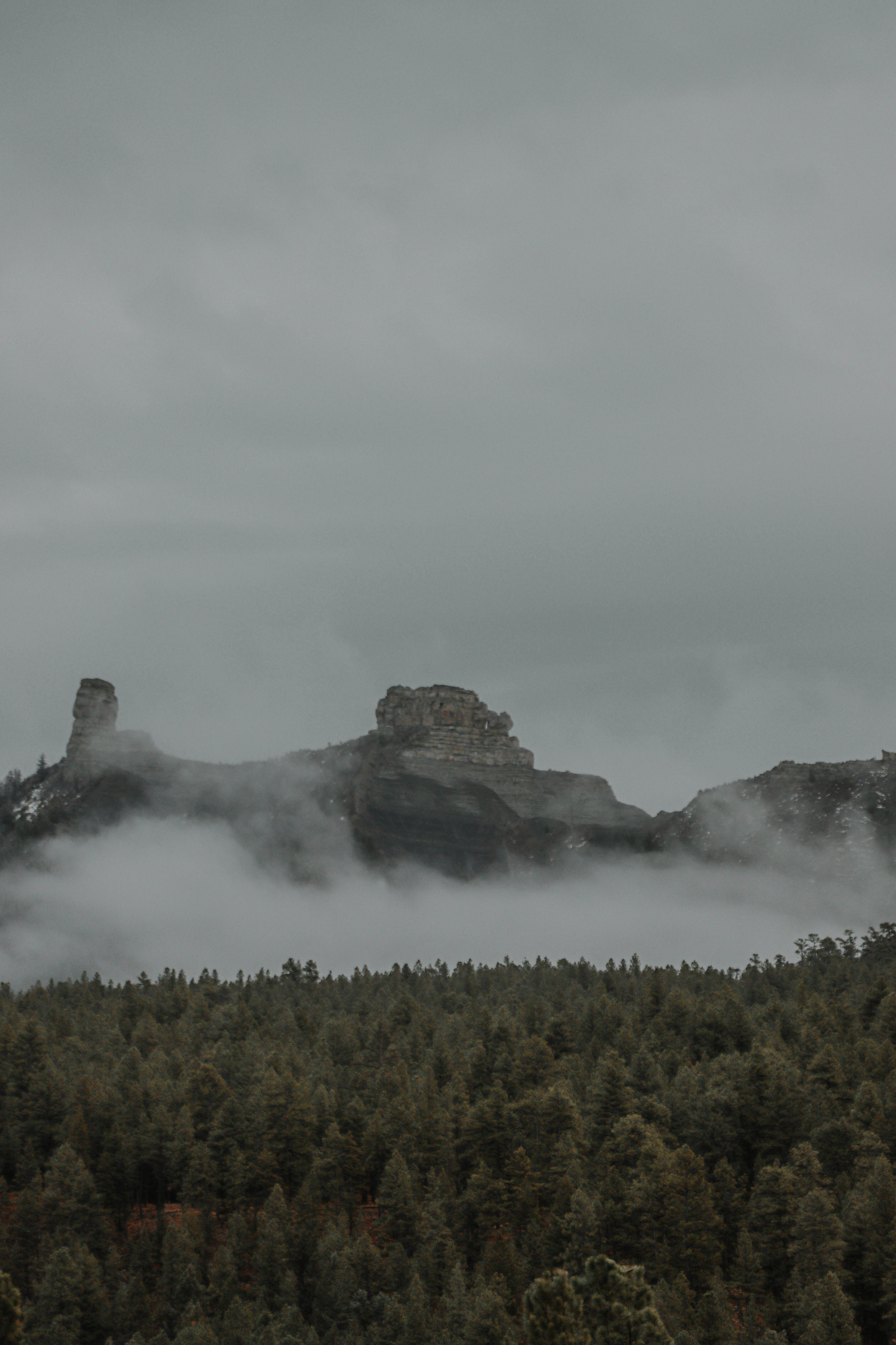 Clouds over Rock Formation · Free Stock Photo