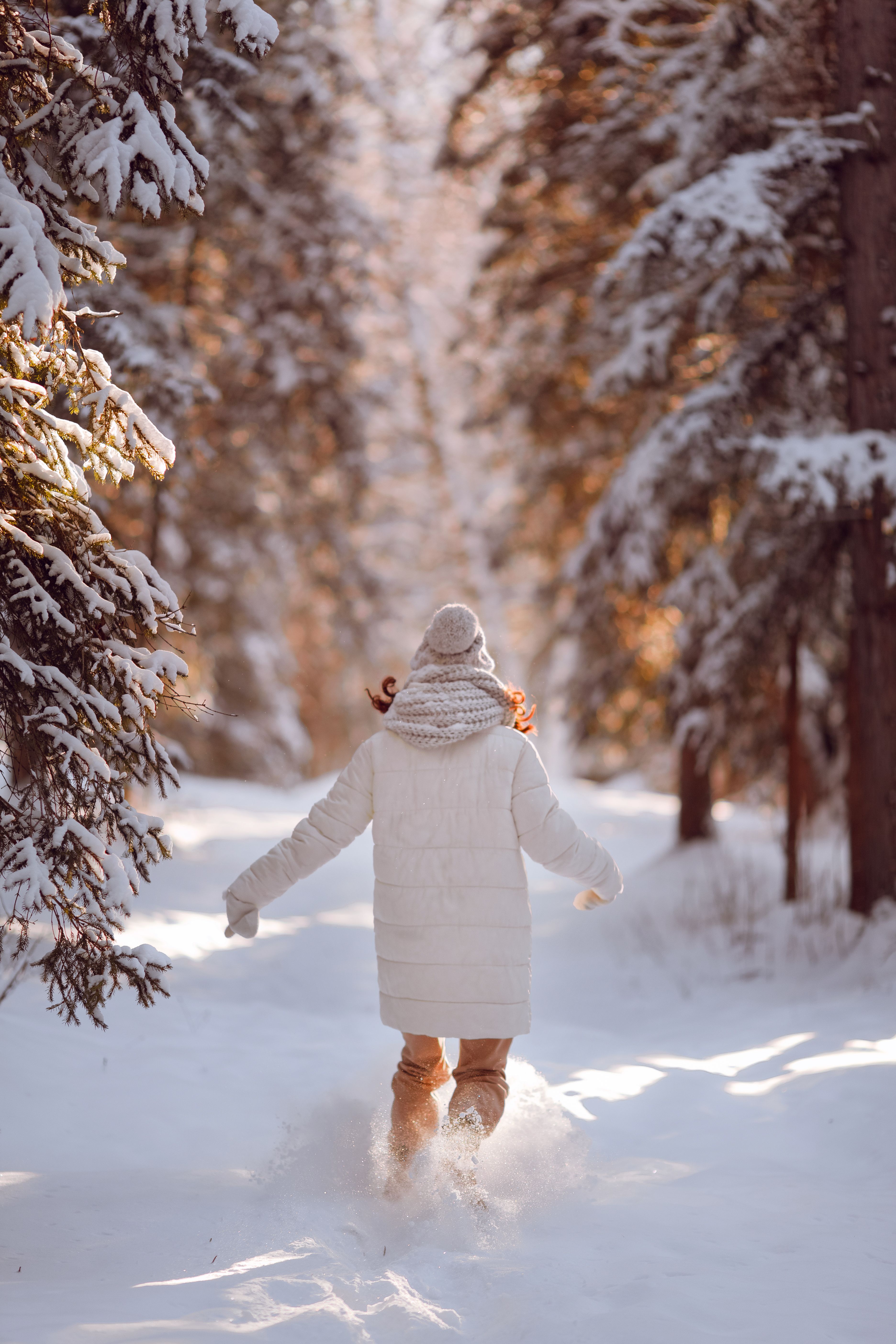Young Woman in Snow · Free Stock Photo