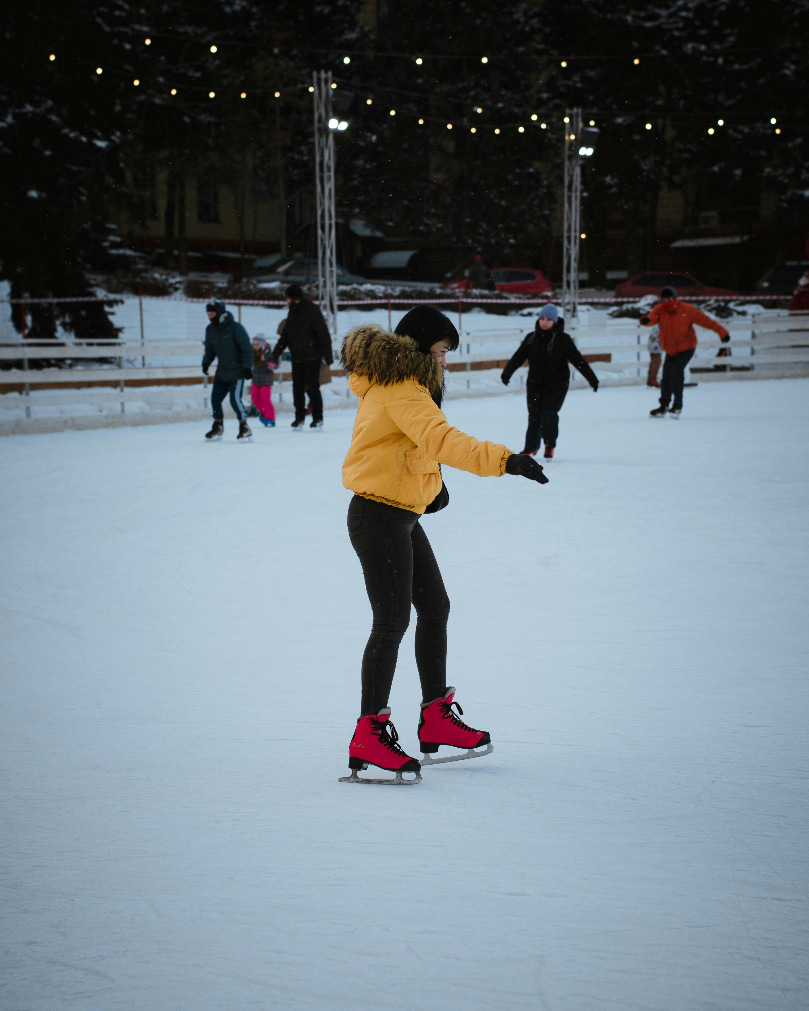 People Ice Skating Together · Free Stock Photo